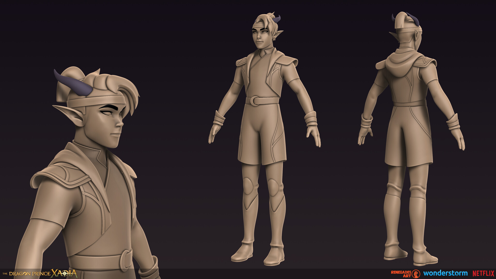 Renegades Art - The Dragon Prince: Xadia - NPC: Moonshadow Elf: Rangers