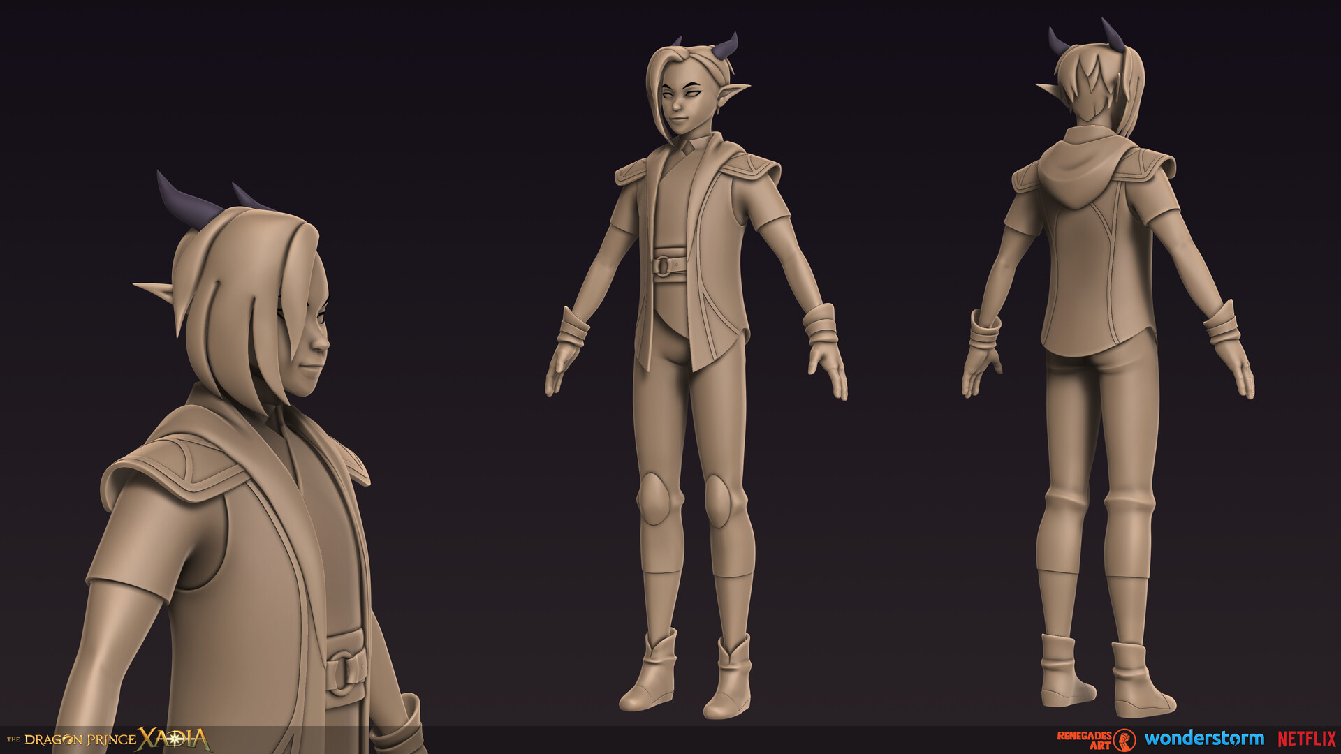 Renegades Art - The Dragon Prince: Xadia - NPC: Moonshadow Elf: Rangers