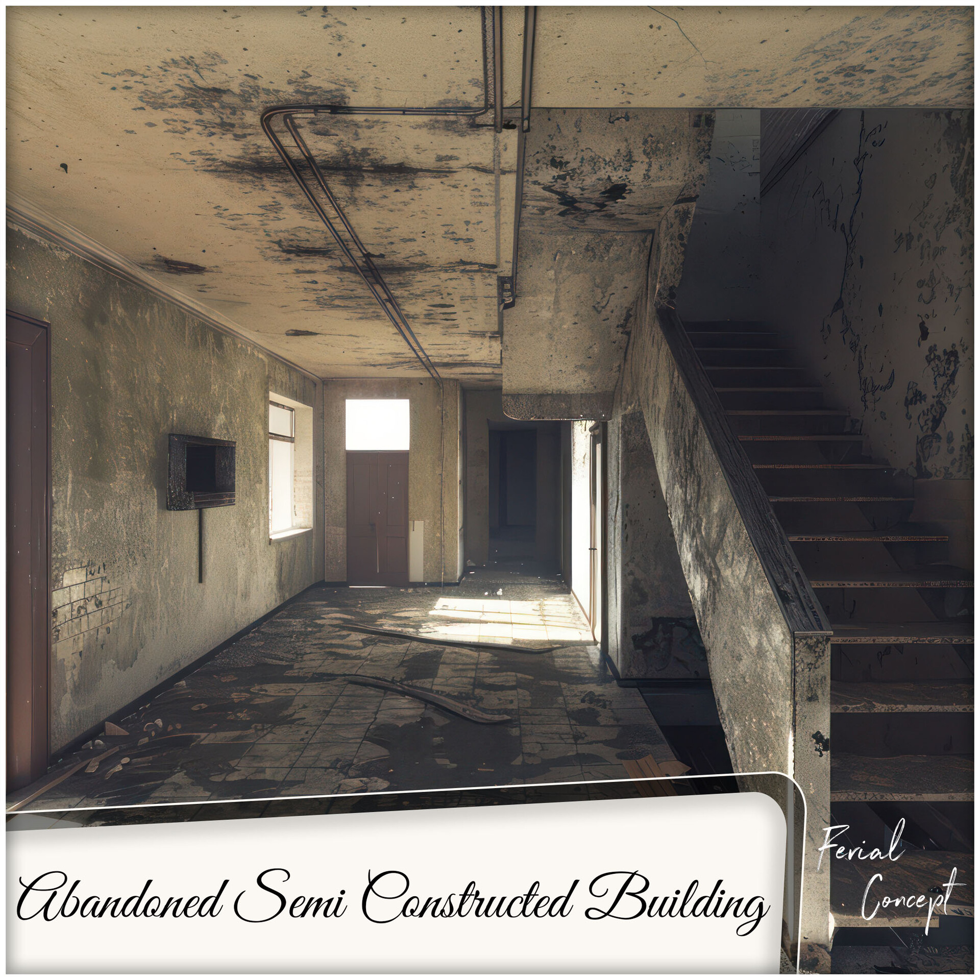 ArtStation - 🔹250 Abandoned Semi Constructed Building - Environment ...