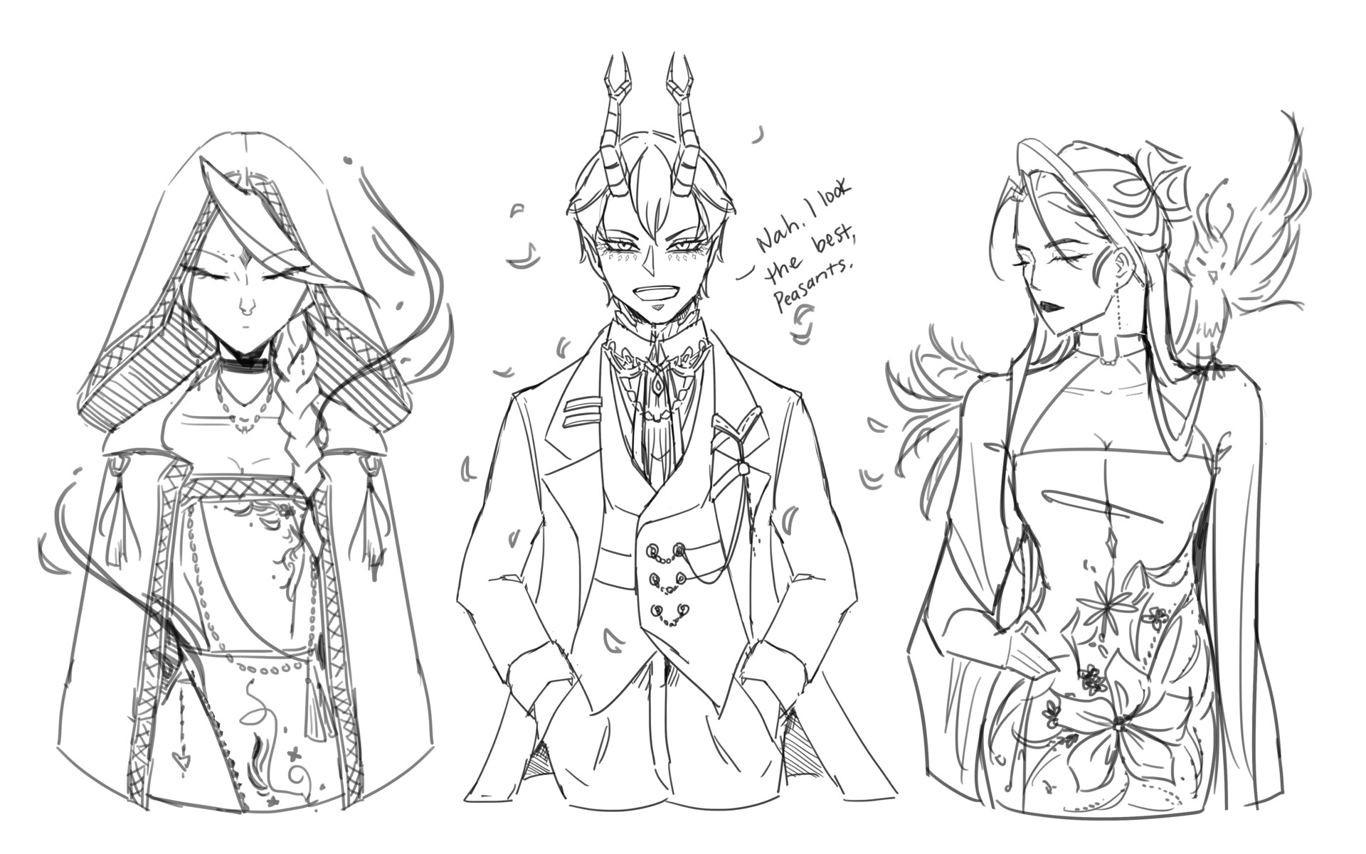 ArtStation - Dungeons and Dragons - Formal Attire Concept