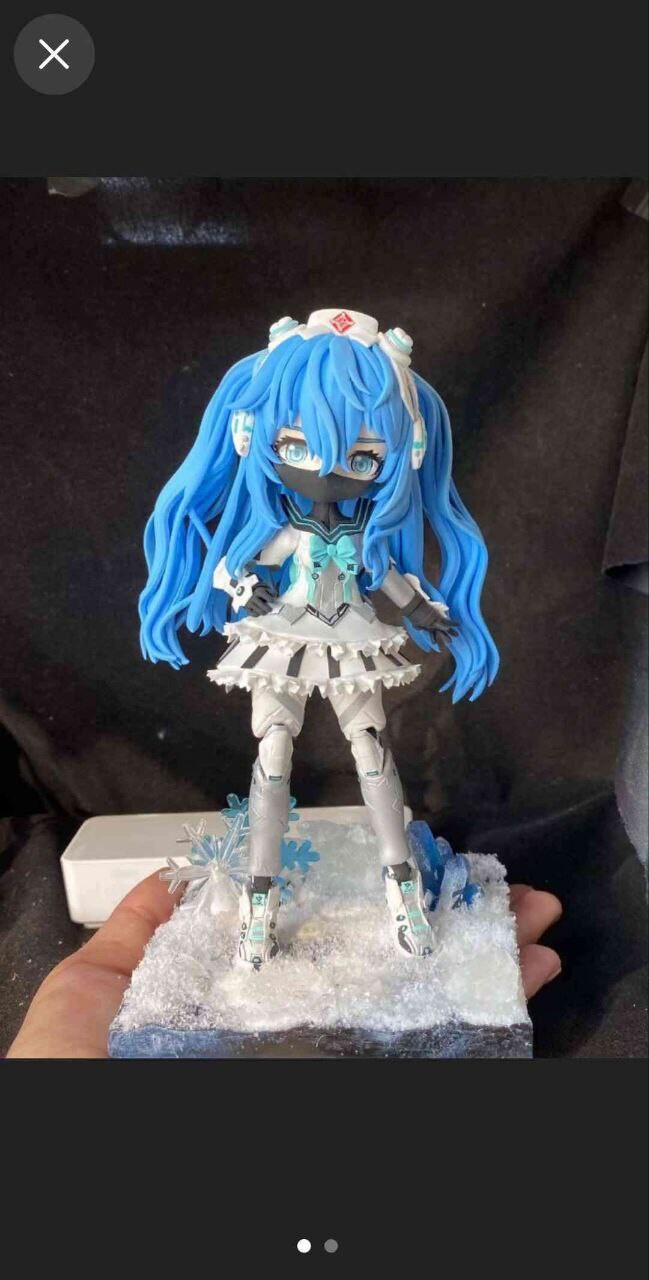 ArtStation - Ocean Blue Anime 3D Printed - Custom Model