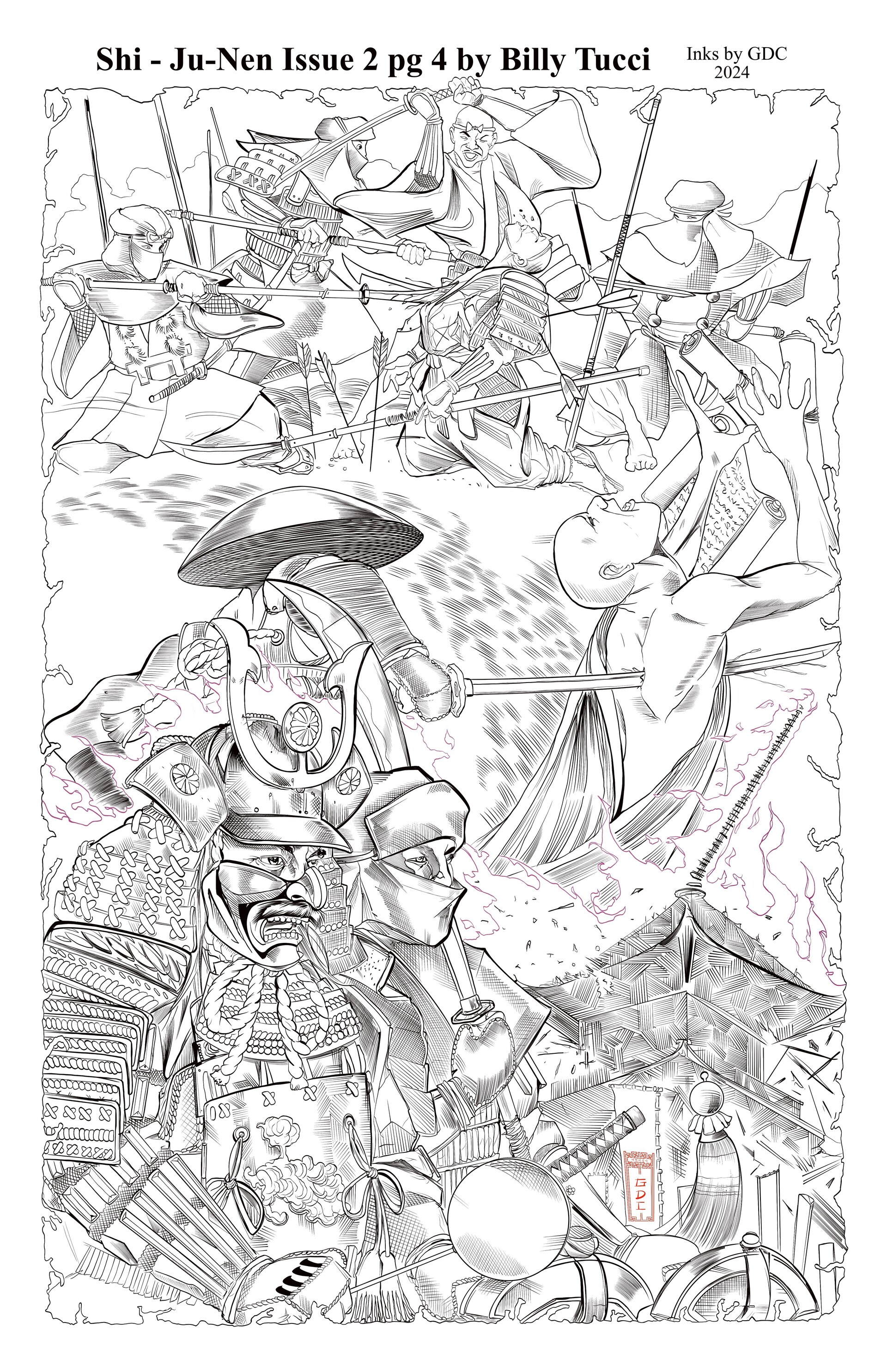 ArtStation - Shi - Ju Nen Issue 2 Pg 4 by Billy Tucci