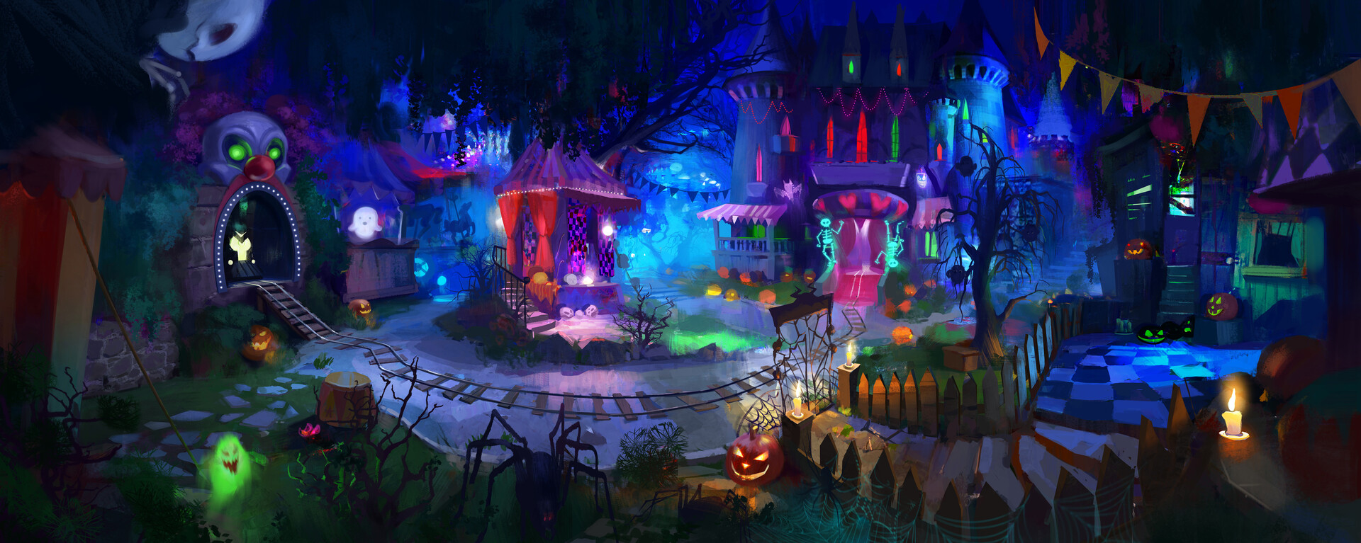 ArtStation - Spooky castle