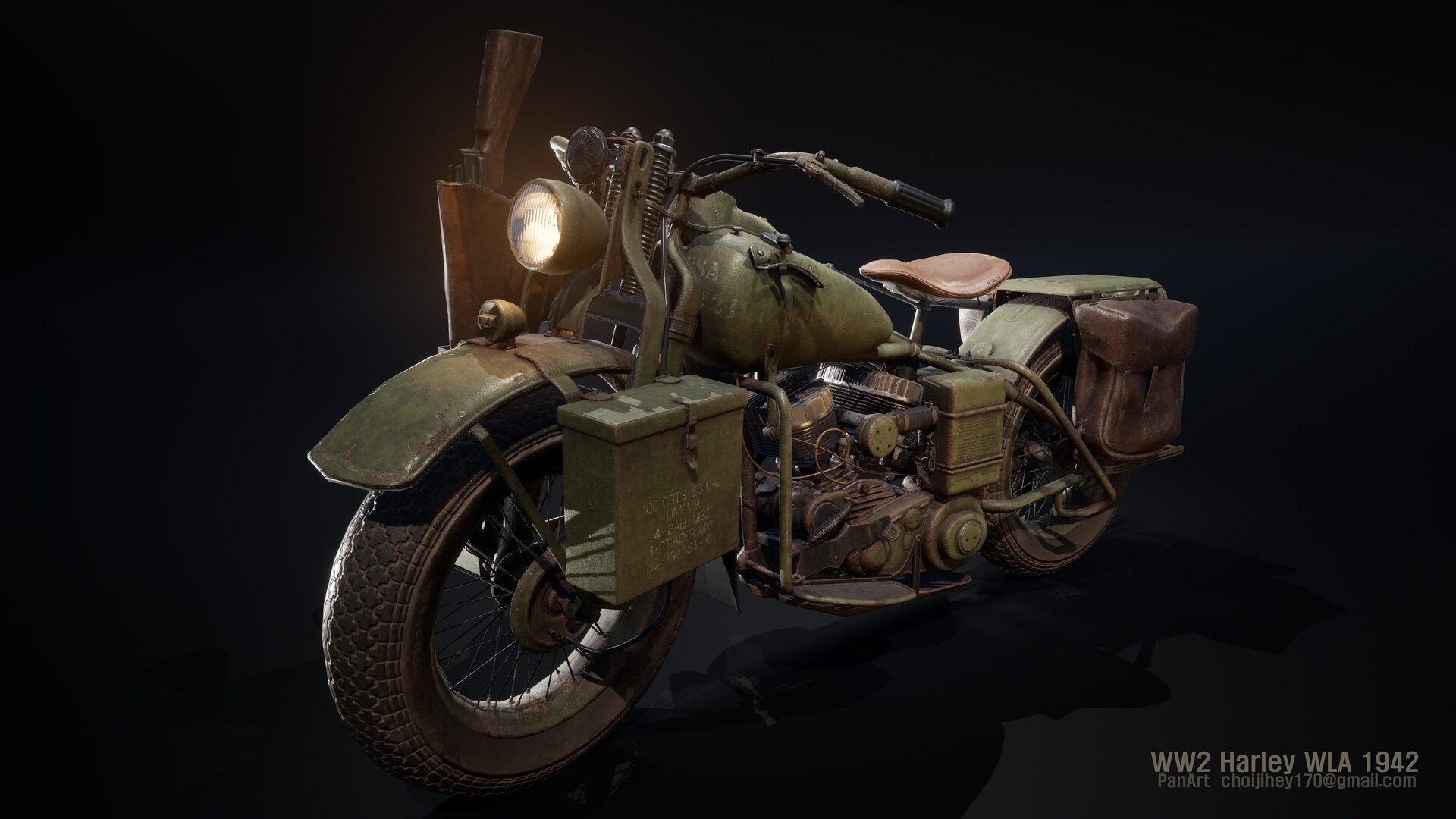 ArtStation - WW2 Harley WLA 1942