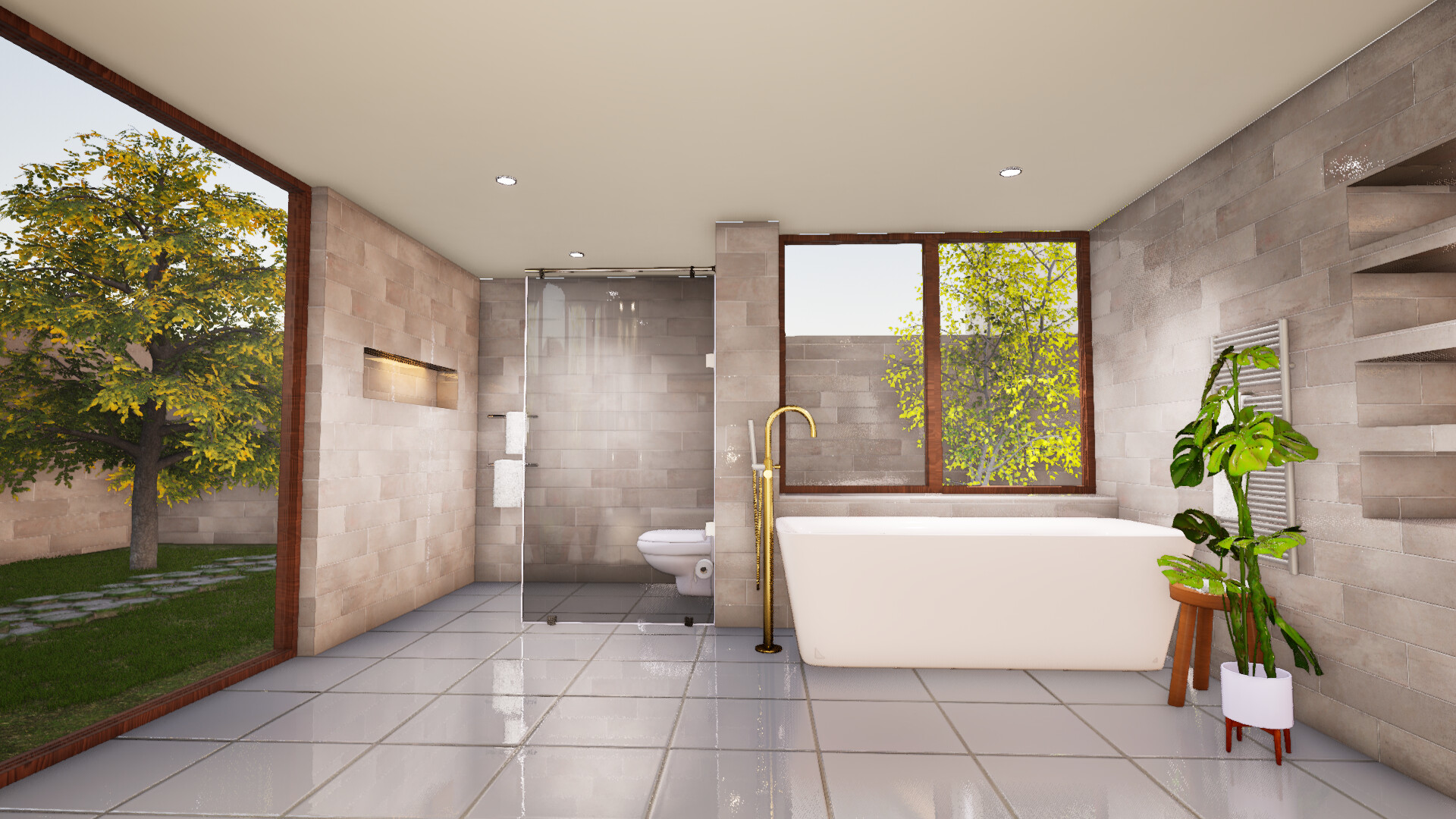 ArtStation - Bathroom visualization Design