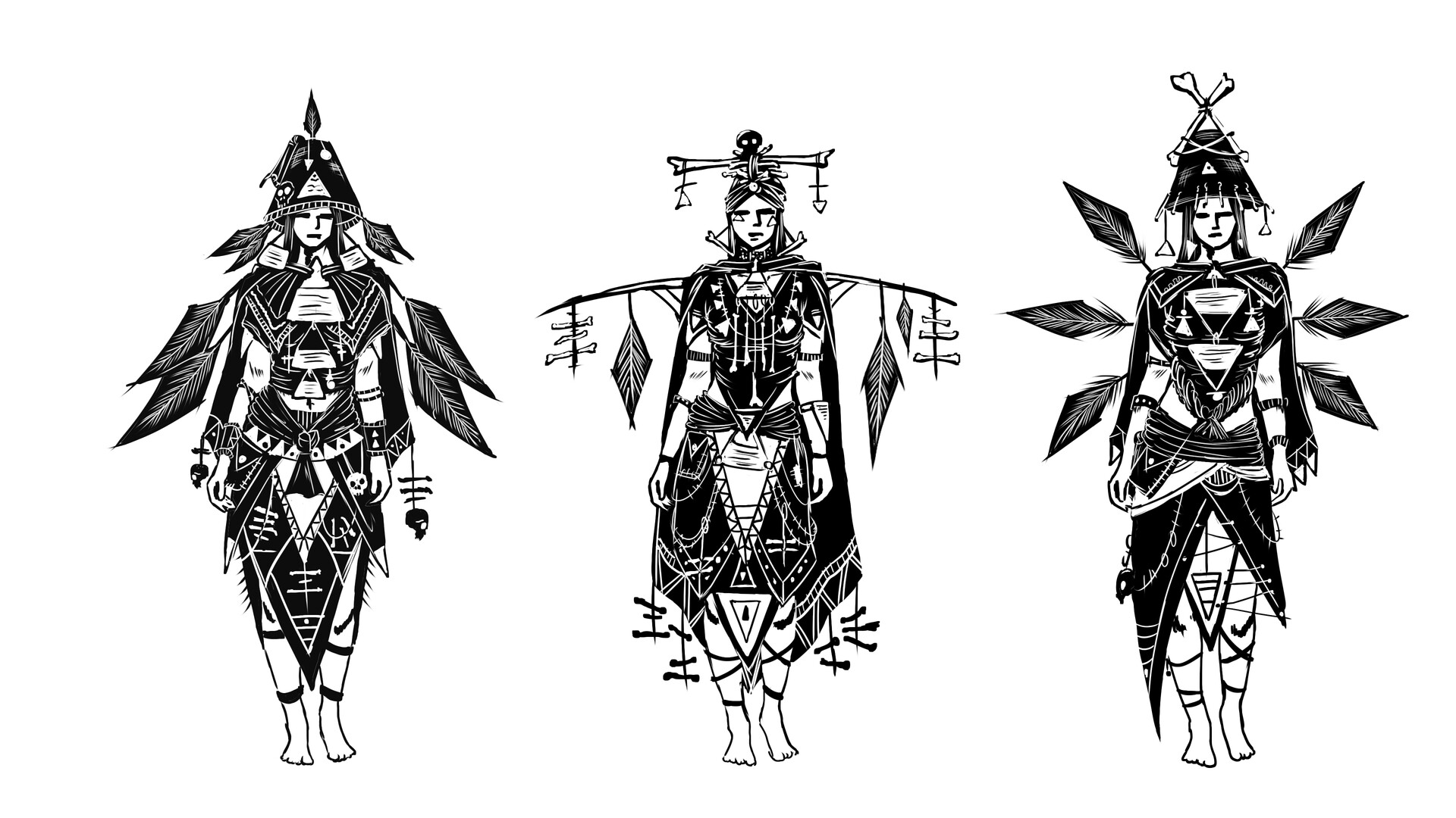 Luke Magwaza - Thumbnails for Concept Art