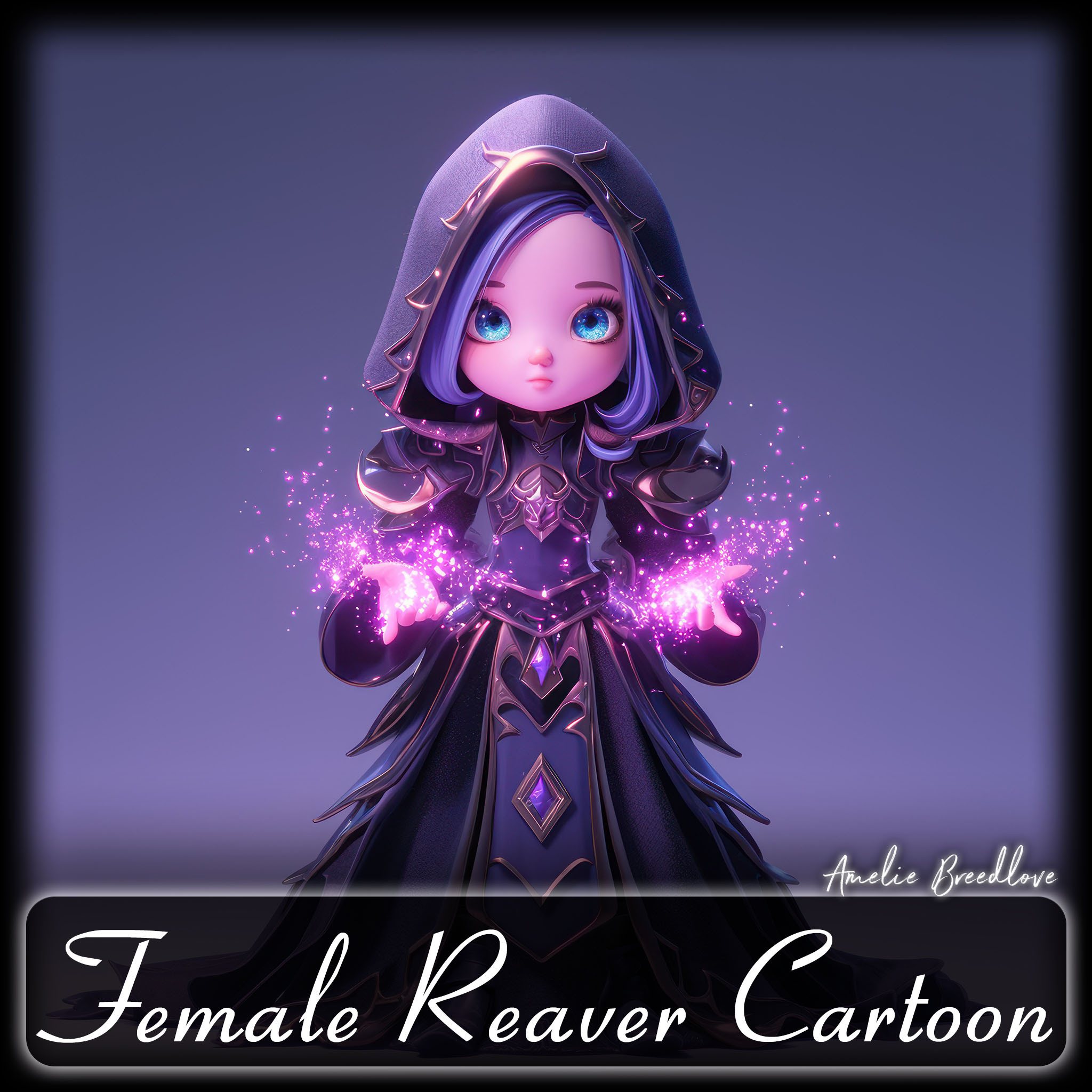 Amelie Anime - 200 Female Reaver Cartoon (Full Body) Reference Pack ...