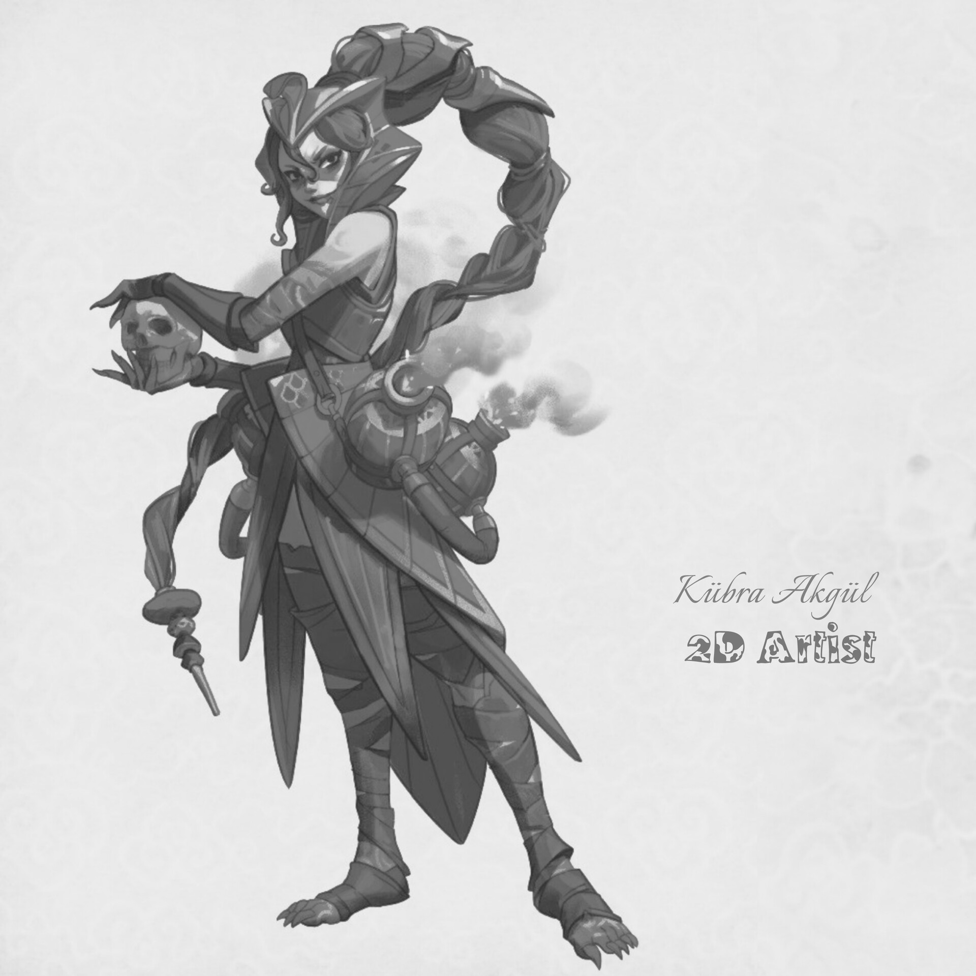 ArtStation - Fantastic 2D Female Character Design