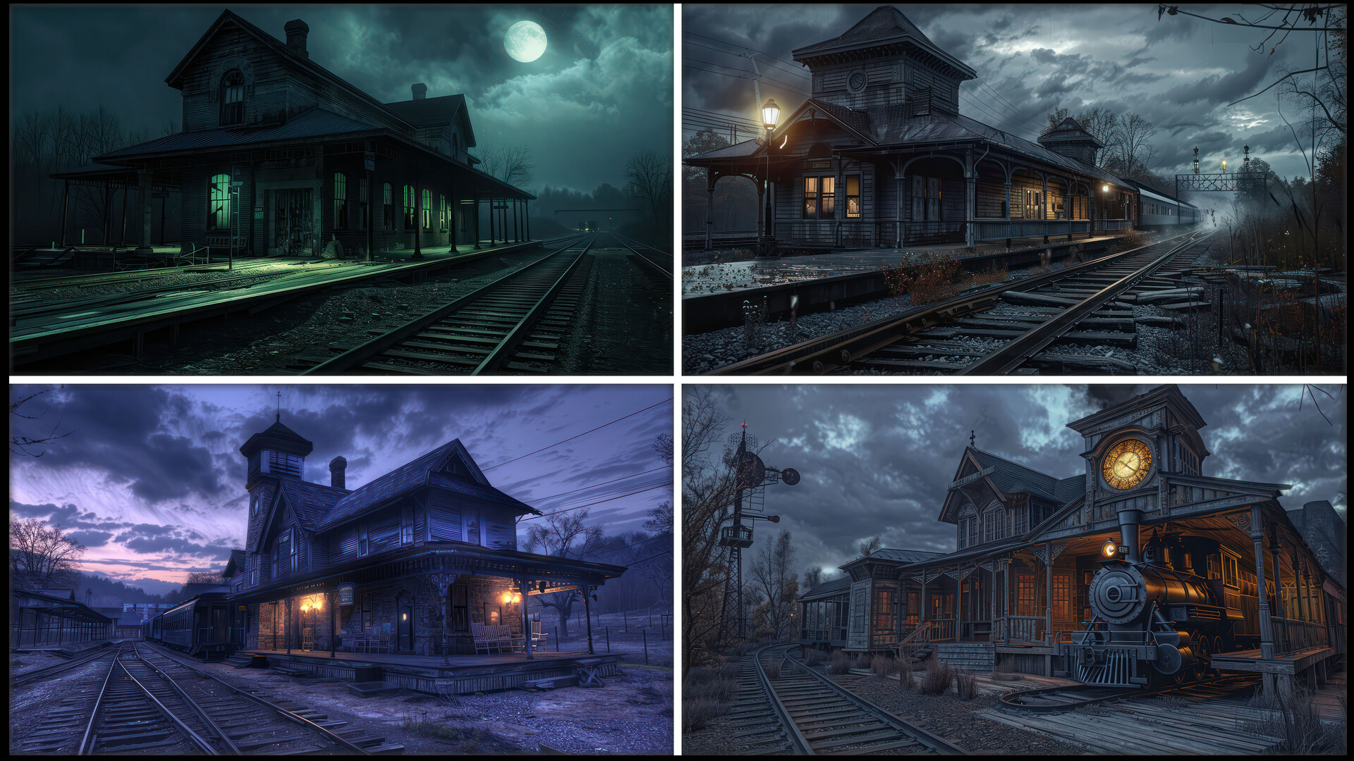 Ferial Concept - 🔹210 Haunted Train Station - Environment Concept ...