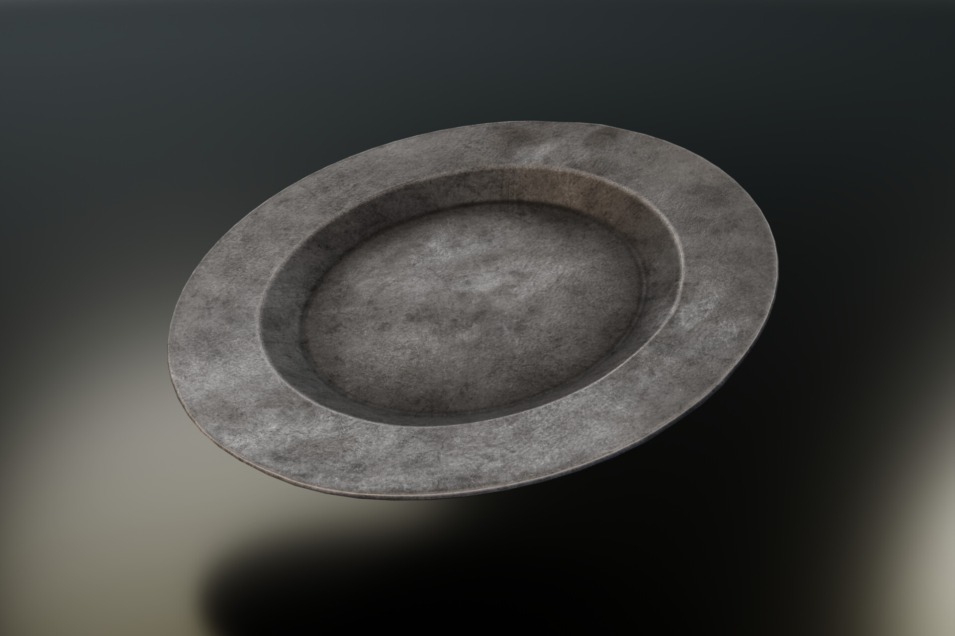 ArtStation - Medieval Metal Dinner Plate - Low-Poly/Game-Ready PBR Model