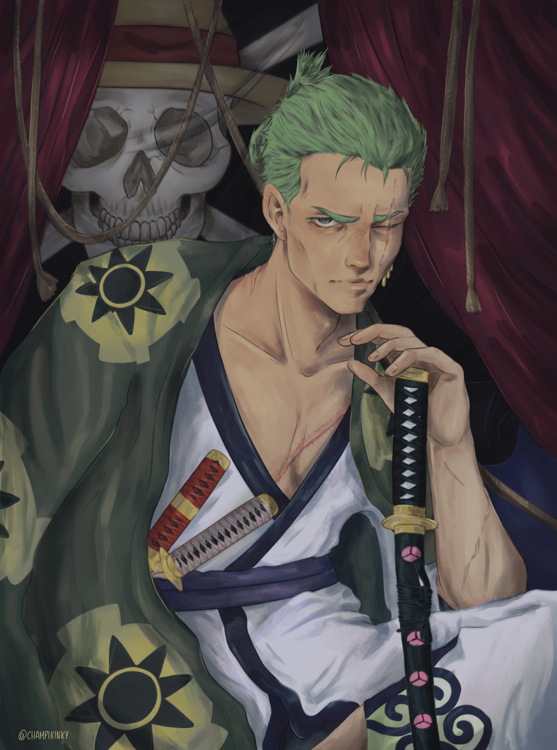 ArtStation - Fanart of Roronoa Zoro from One Piece