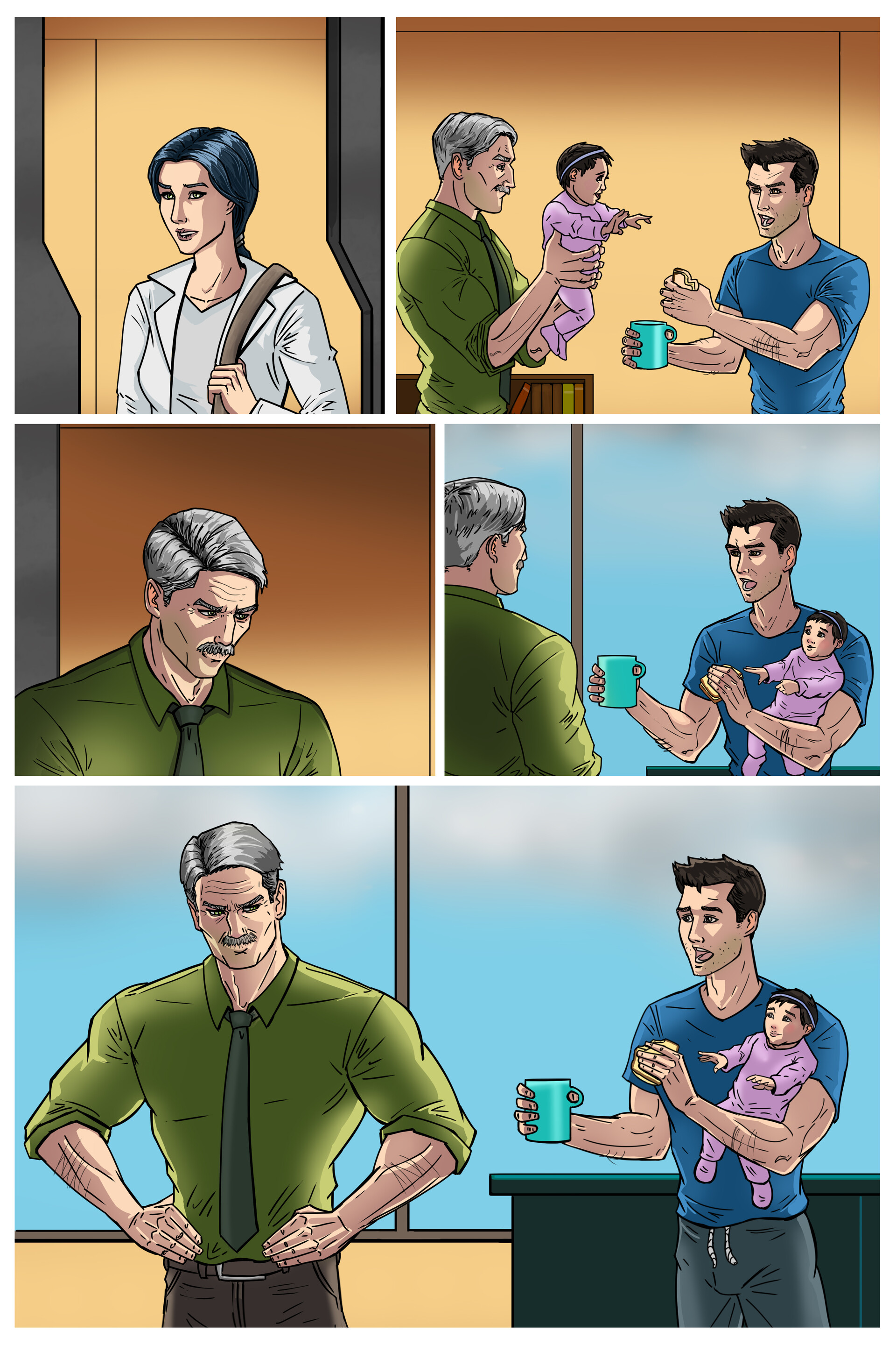 ArtStation - a page from my upcoming comic book