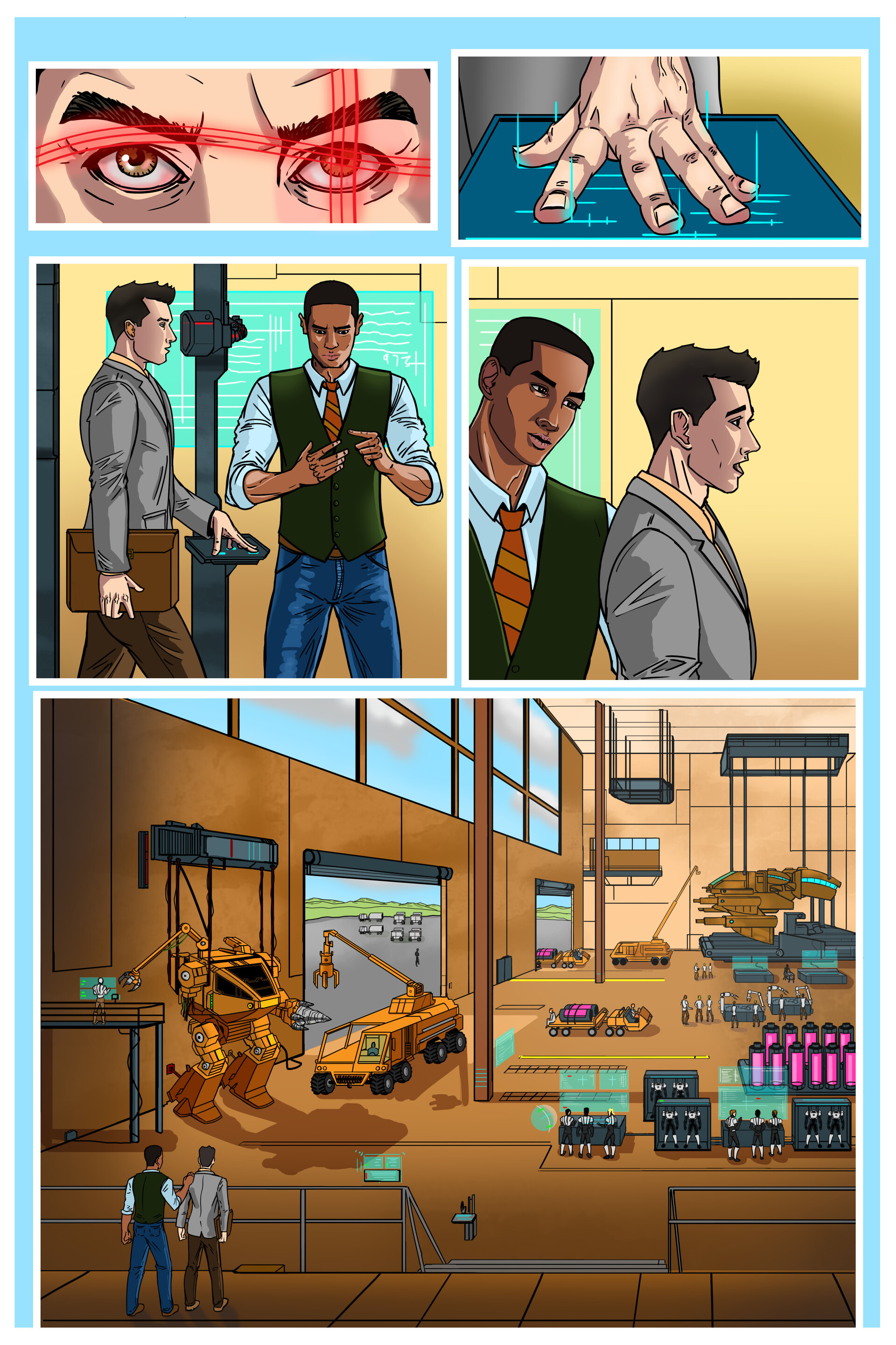 ArtStation - a page from my upcoming comic book