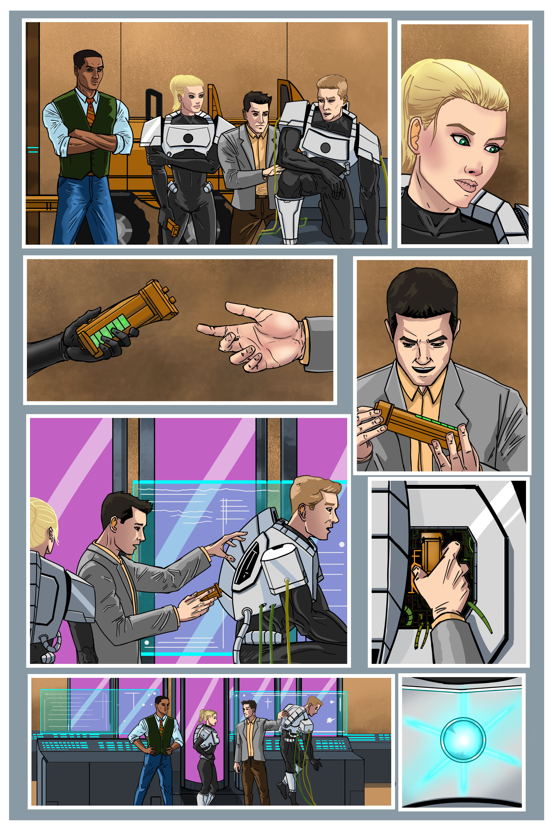 ArtStation - a page from my upcoming comic book