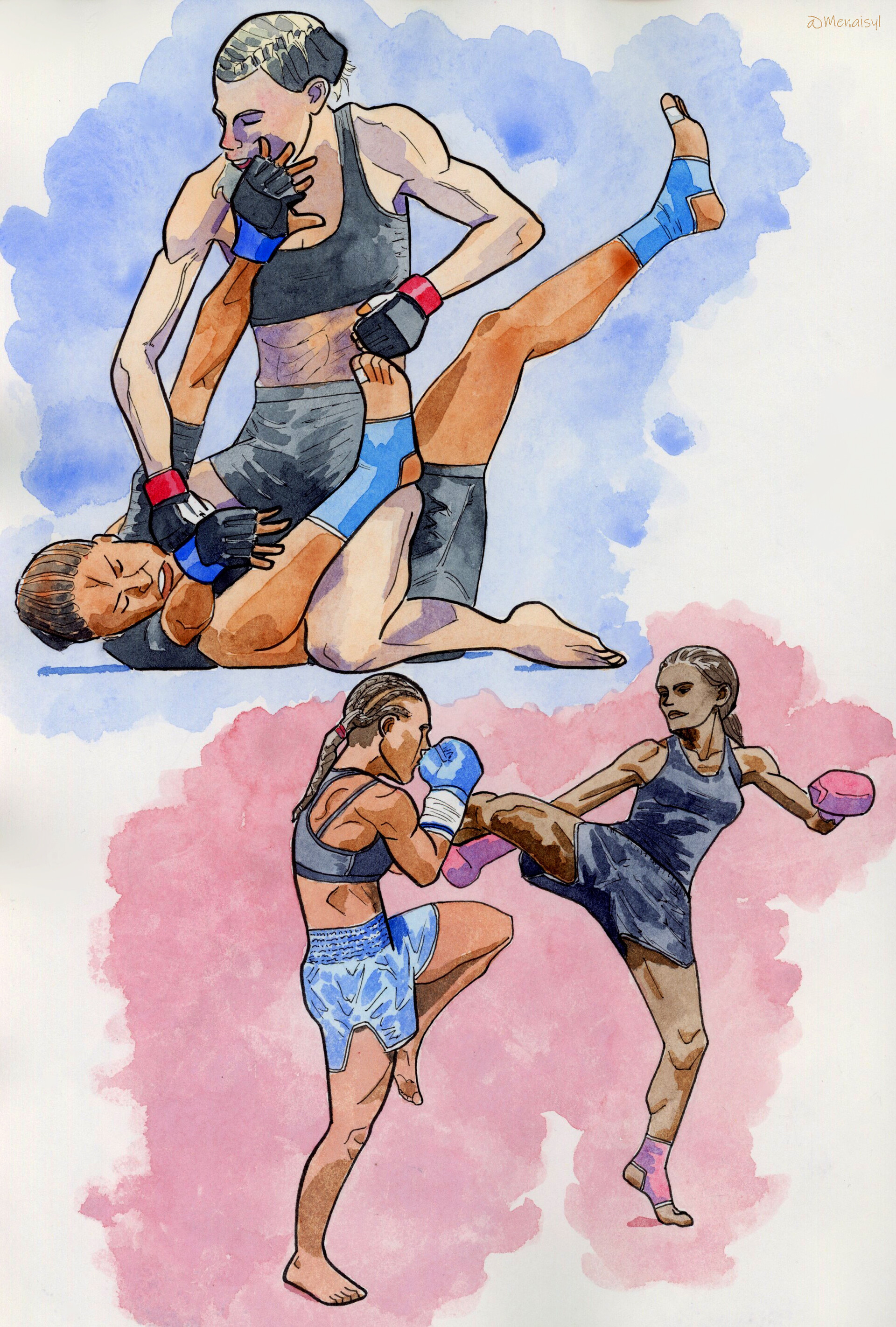 ArtStation - Knock Out [Inktober52 24]