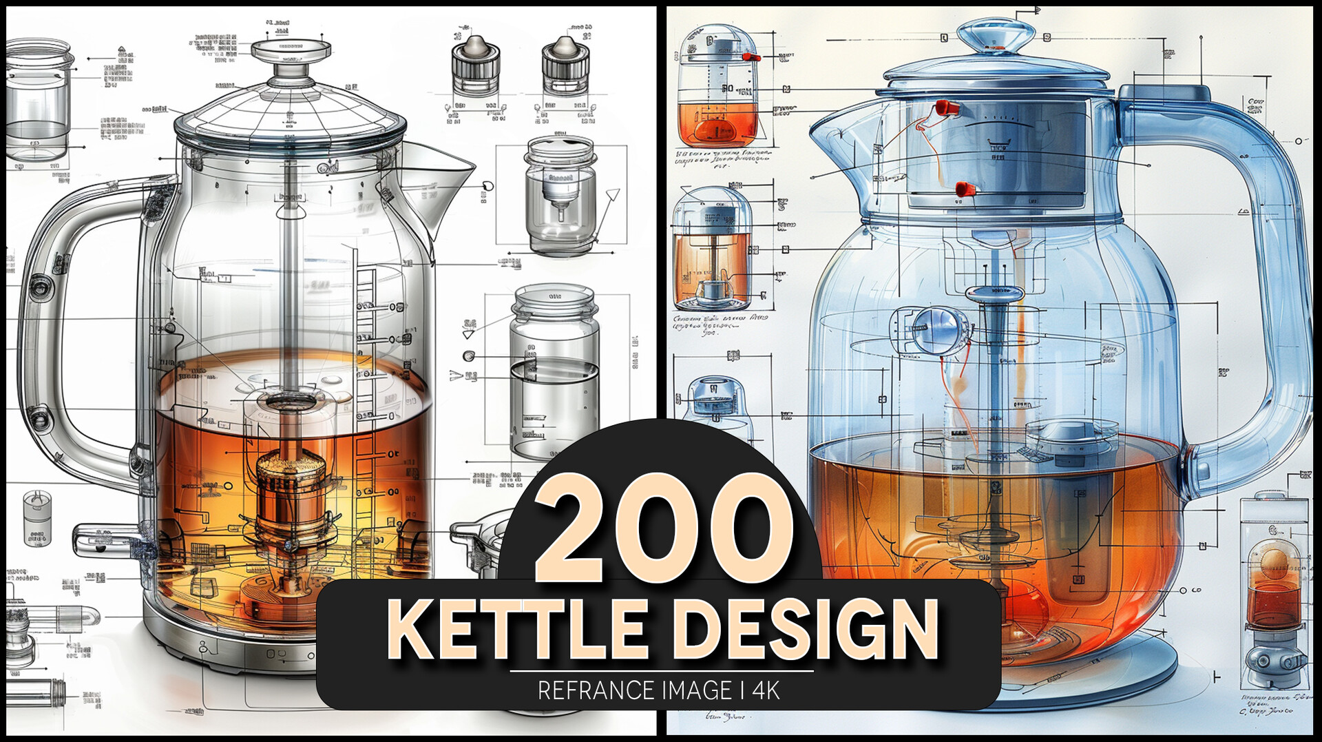 Pixel Ref - Kettle Design 4K Reference/Concept Images