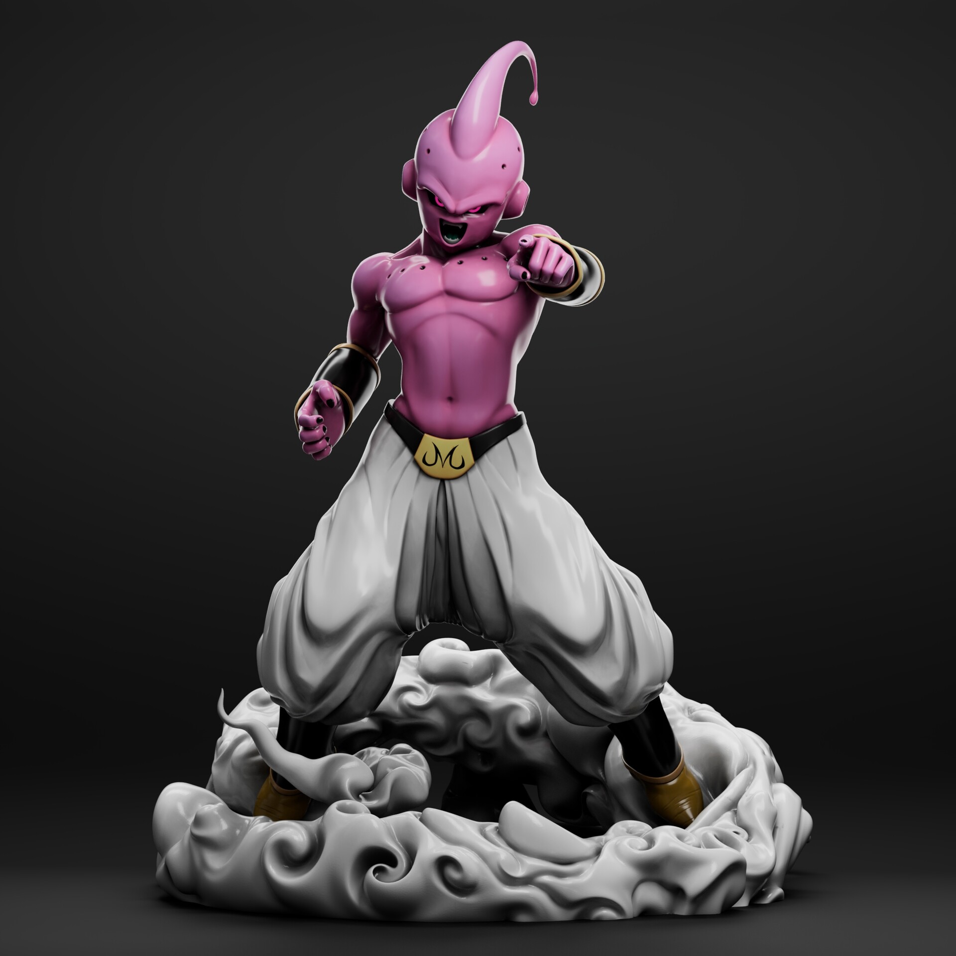 ArtStation - Kid Bu - Majin Bu Dragon-Ball Z