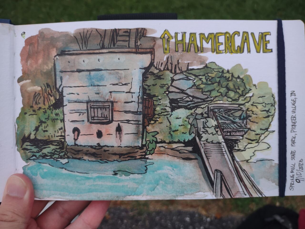 ArtStation - hamer cave spring mill park indiana