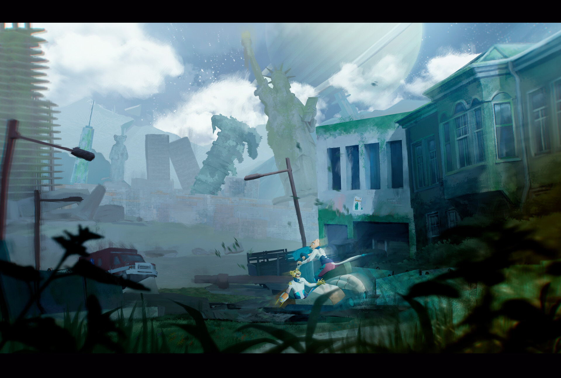 ArtStation - Pax and Divki on a strange planet