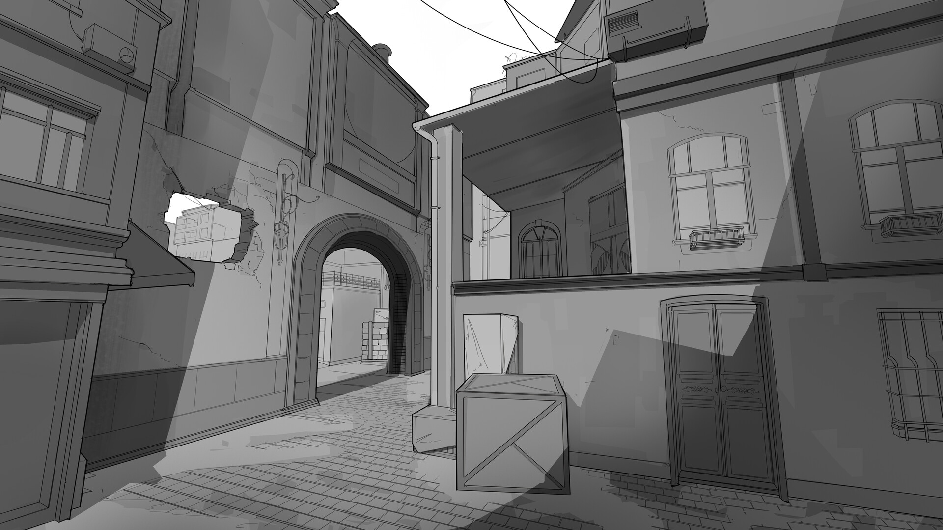 ArtStation - Tactical Shooter Map Drawover