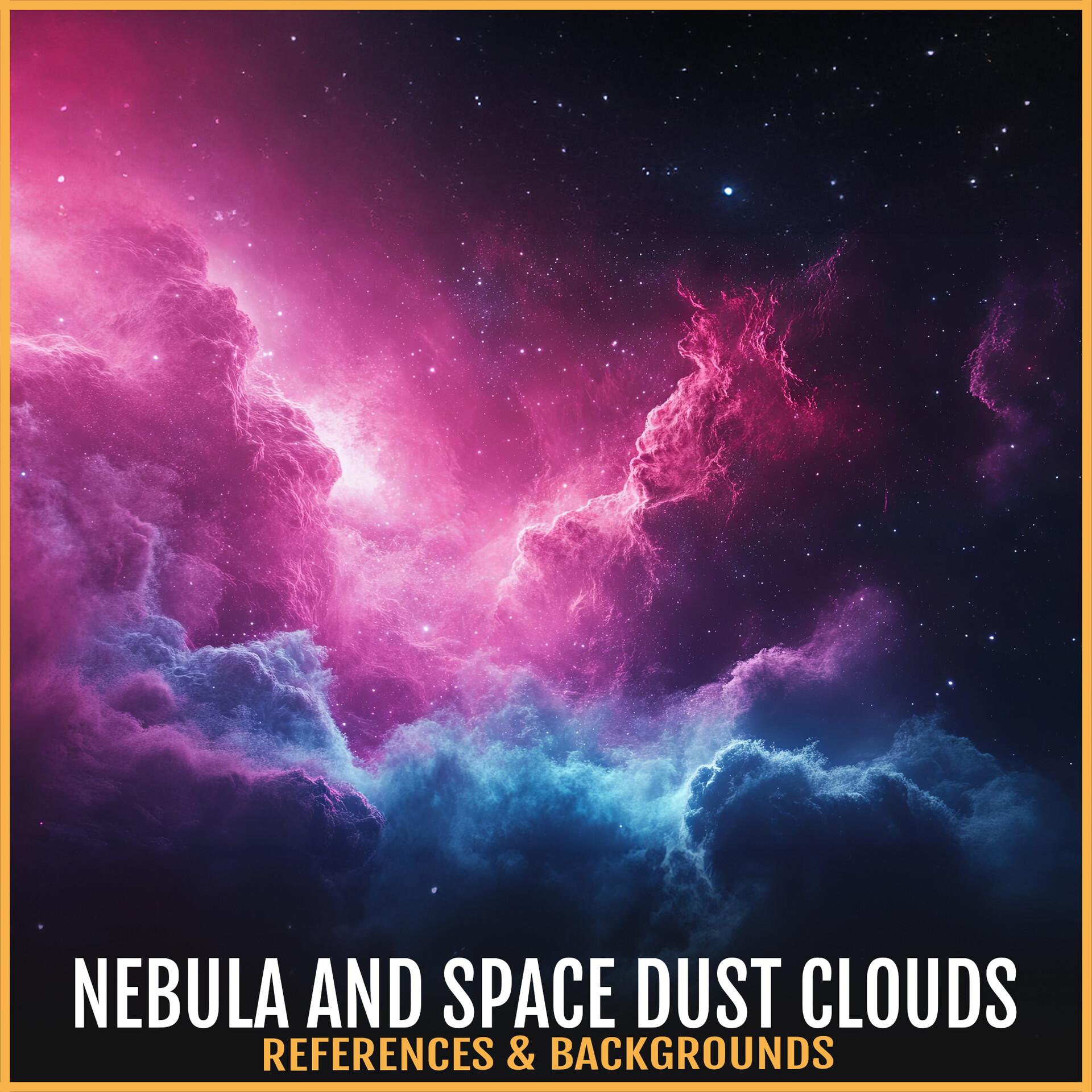 Artificial Dimension - 707 Nebula and Space Dust Clouds