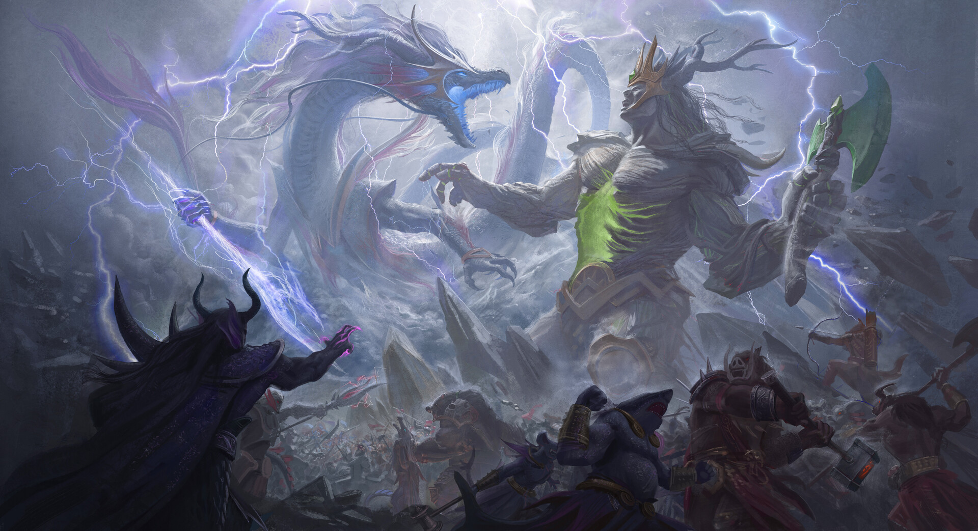 ArtStation - Son Tinh vs Thuy Tinh - TCG Than Tich