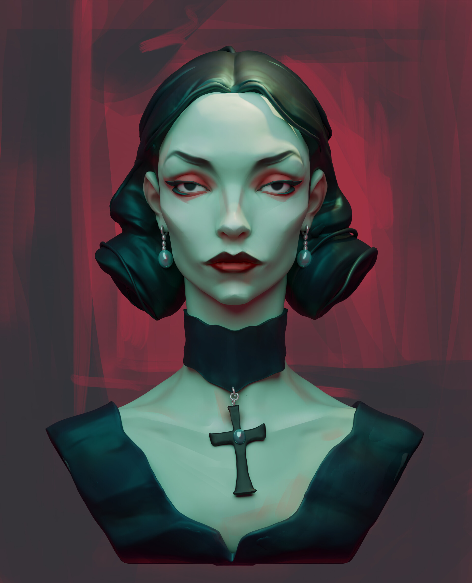 ArtStation - Speed sculpt gothic portrait