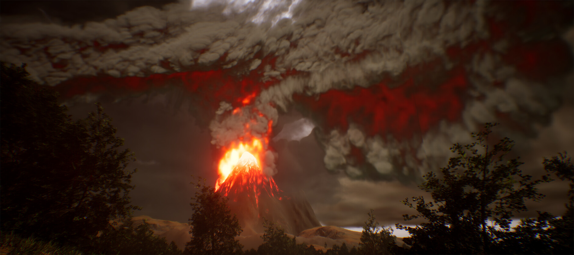 ArtStation - Call of Duty Ghost run into Volcano