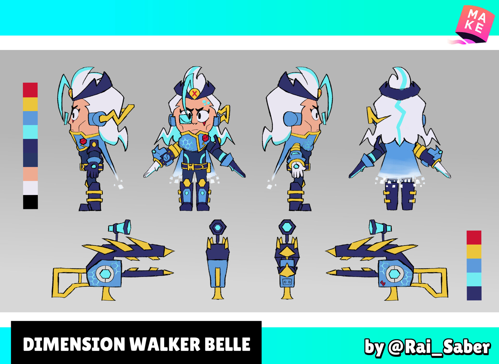 Rai~Saber - Dimension Walker Belle - Supercell Make entry