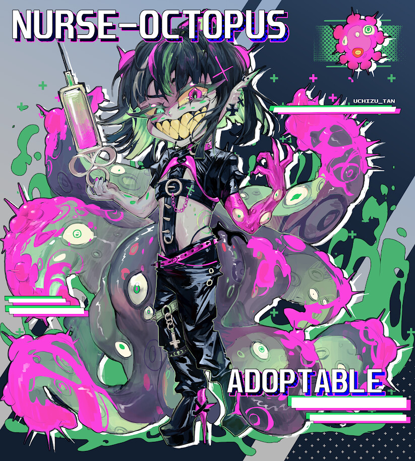 ArtStation - Nurse octopus character design