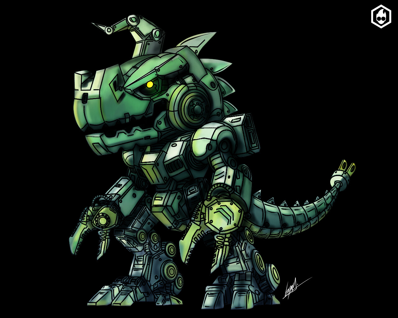 ArtStation - Mecha Dinosaur