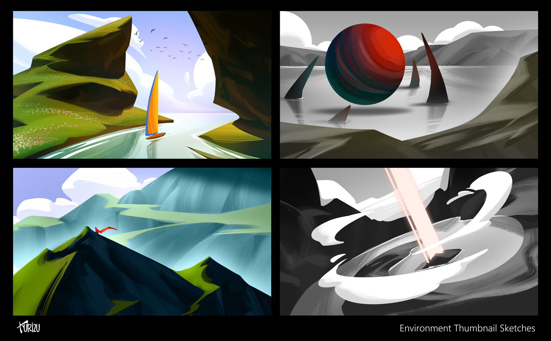 ArtStation - Environment Thumbnail Sketches 1