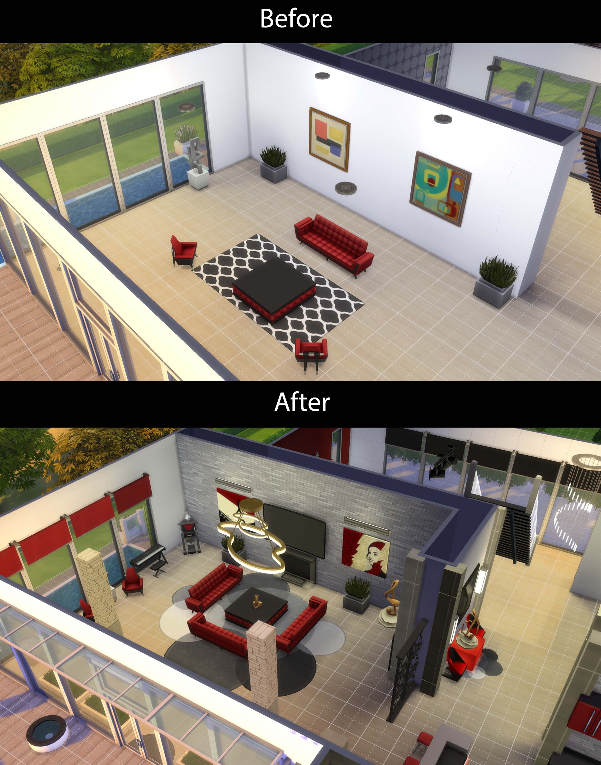 ArtStation - Sims4 INTERIOR DESIGN MAKEOVER: Baily-Moon Mansion