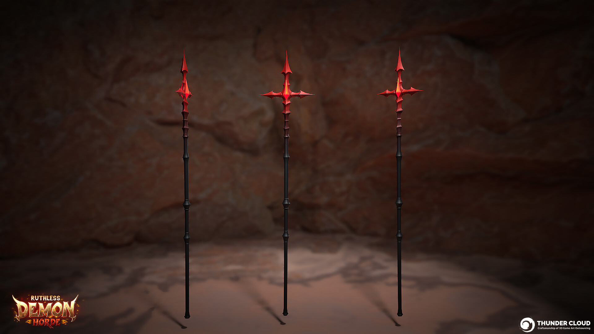 Thunder Cloud Studio - Demon Warlock - Model & Texture Showcase