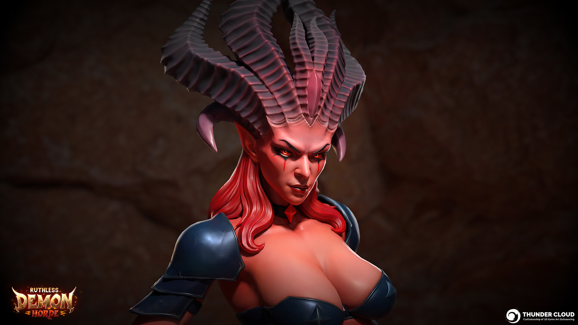 Thunder Cloud Studio - Demon Warlock - Model & Texture Showcase