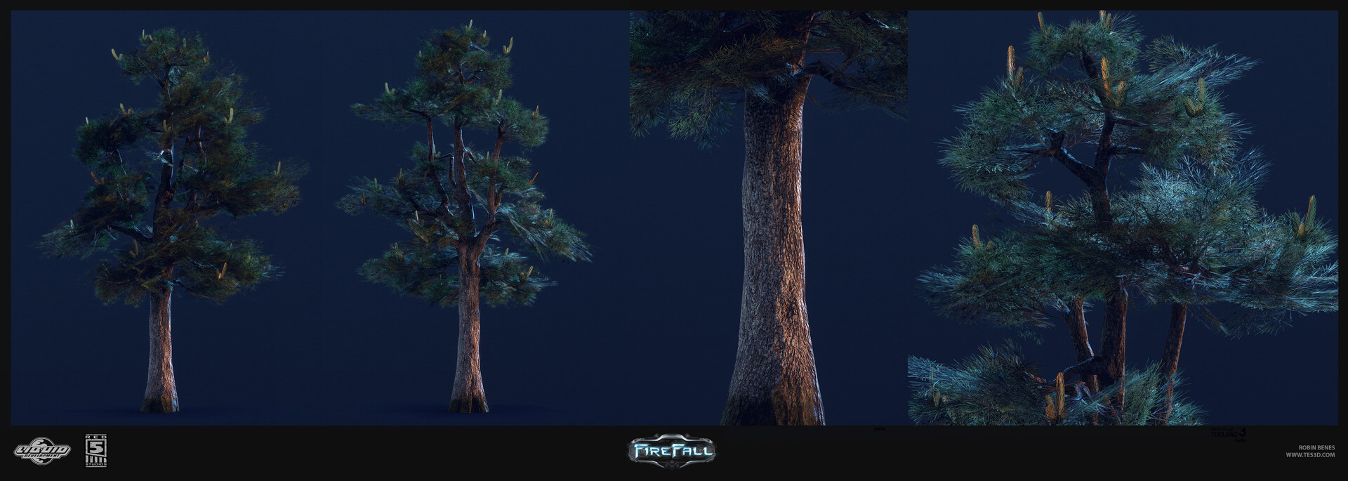 ArtStation - Firefall vegetation