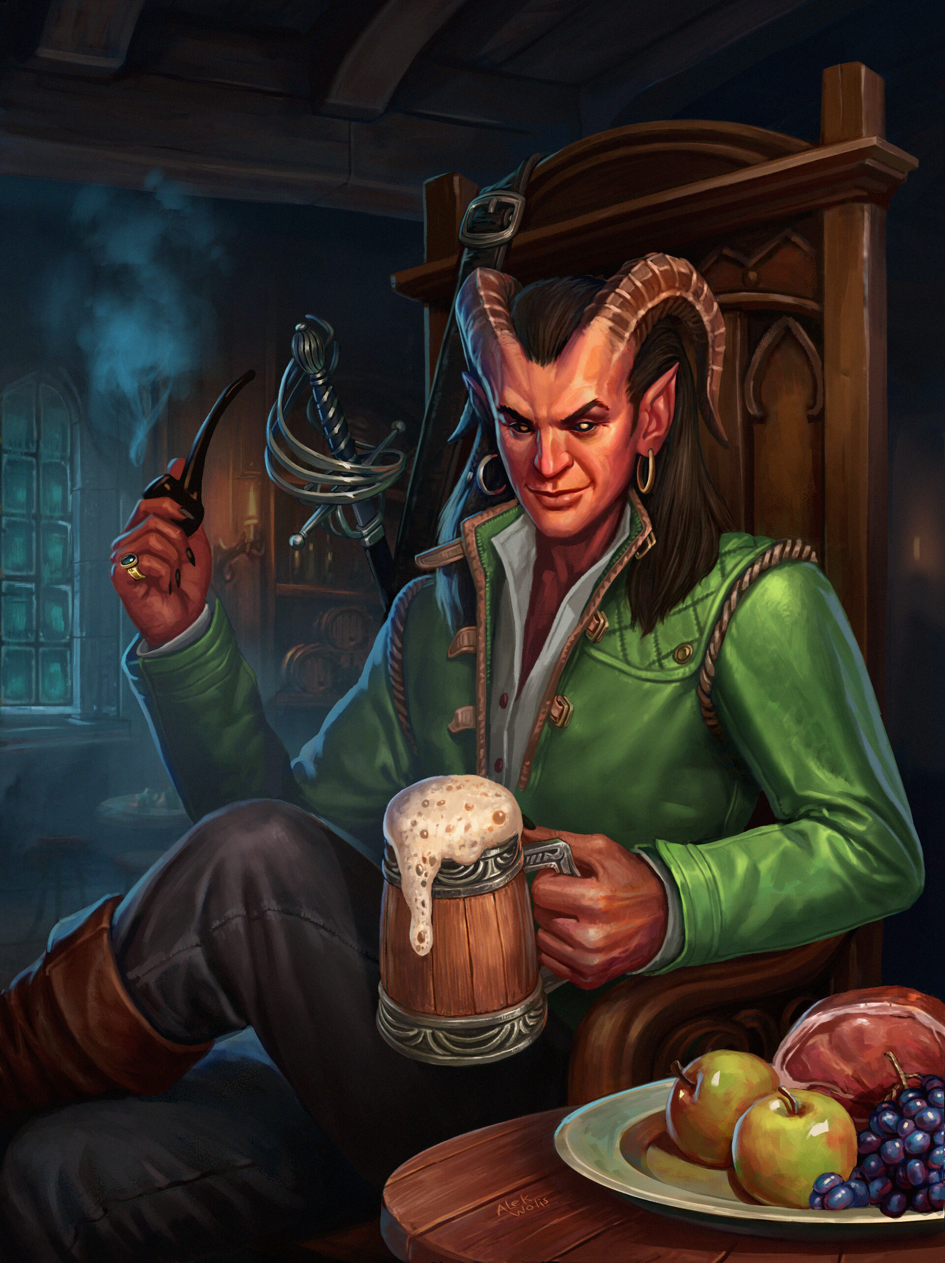 ArtStation - Tiefling (fan art DnD)