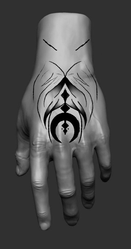 ArtStation - Hand tattoo design