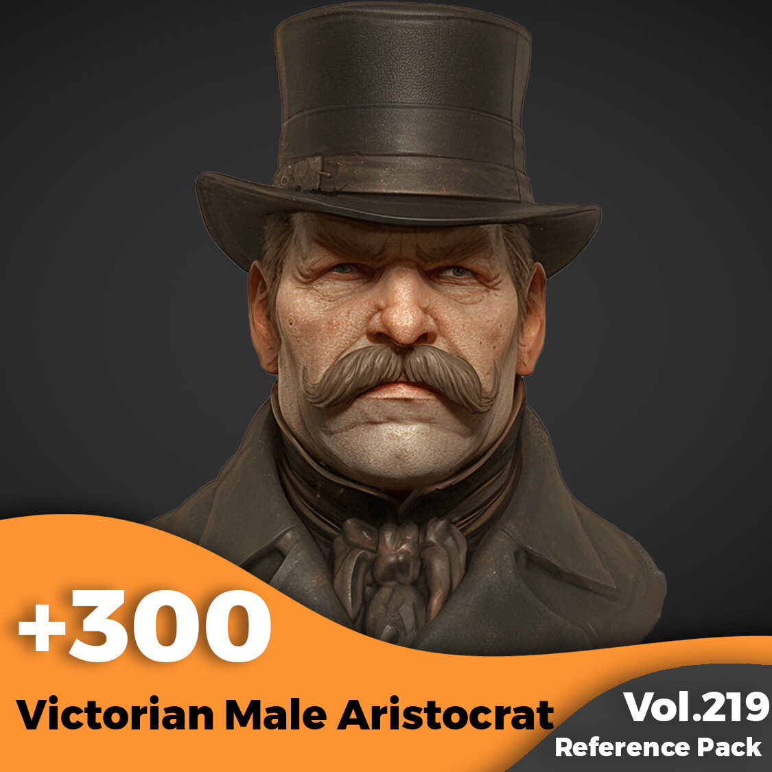 ArtStation - +300 Victorian Male Aristocrat Head Sculpt Reference (4k)