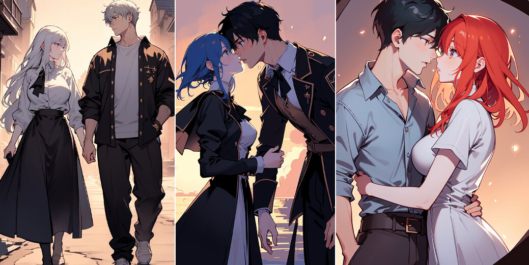 4K Anime Reference Art for Artists and Enthusiasts - 390 Anime Couple ...