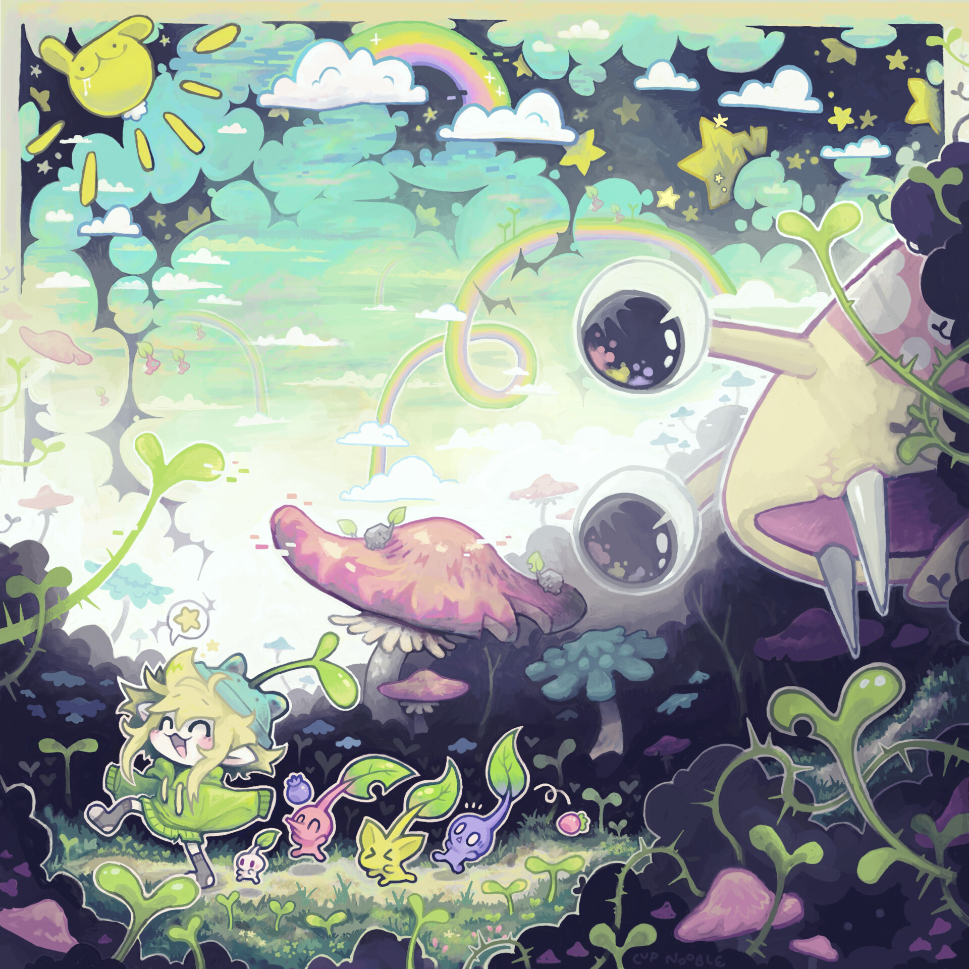 ArtStation - Pikmin adventure redraw