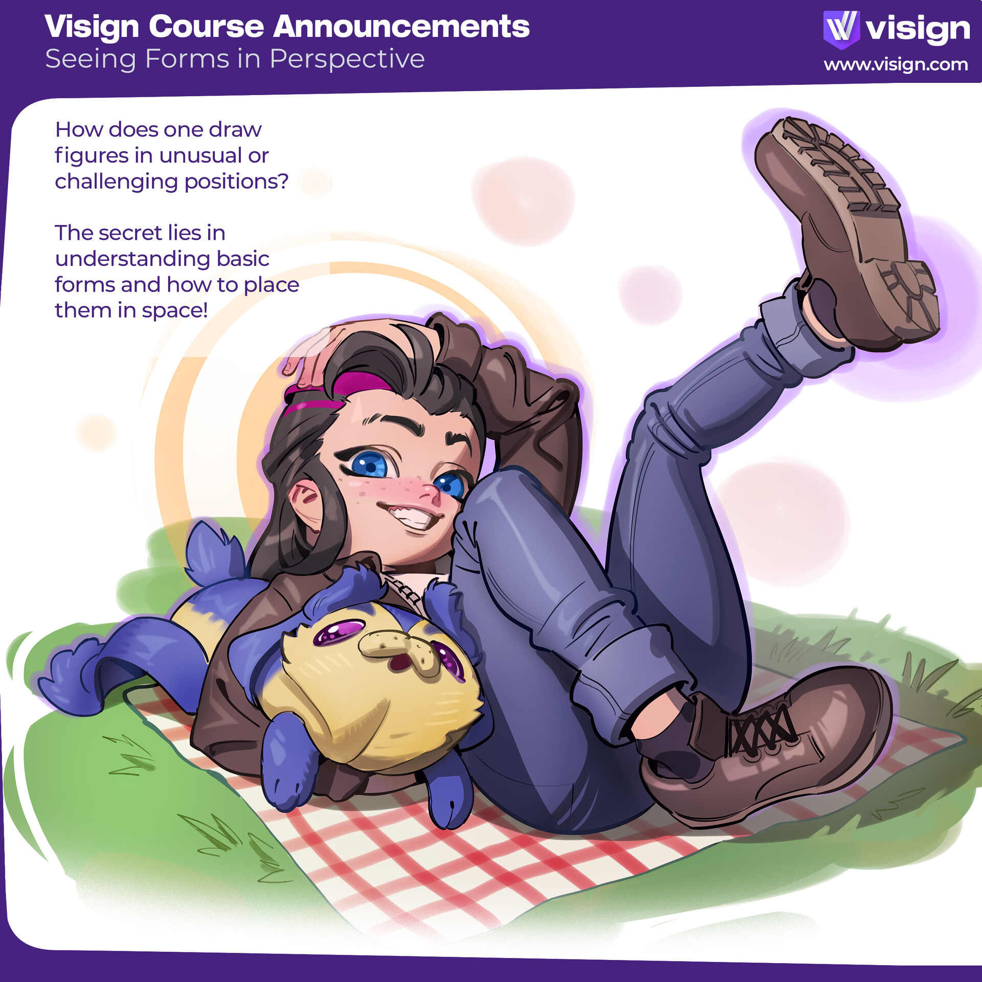 how to draw characters with perspective