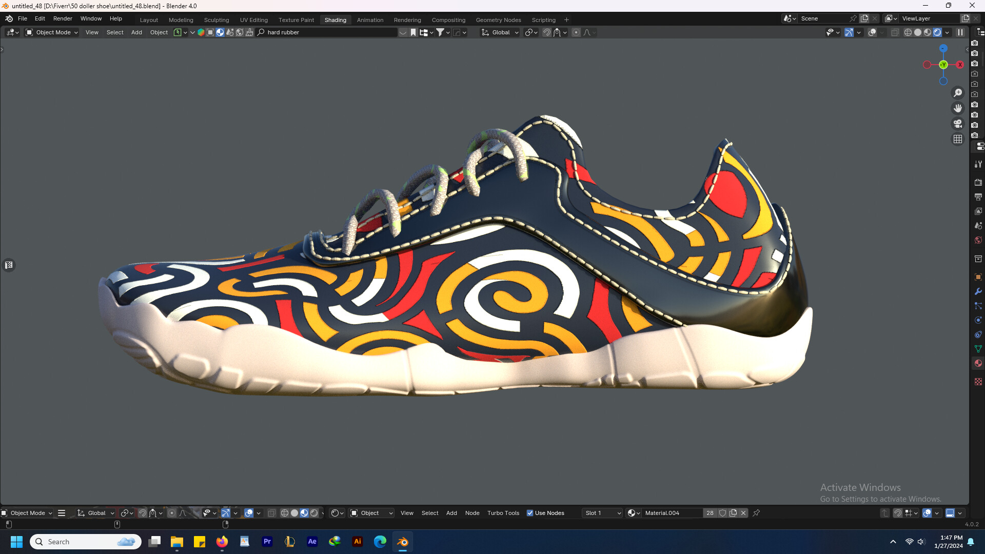 ArtStation - 3D shoe model