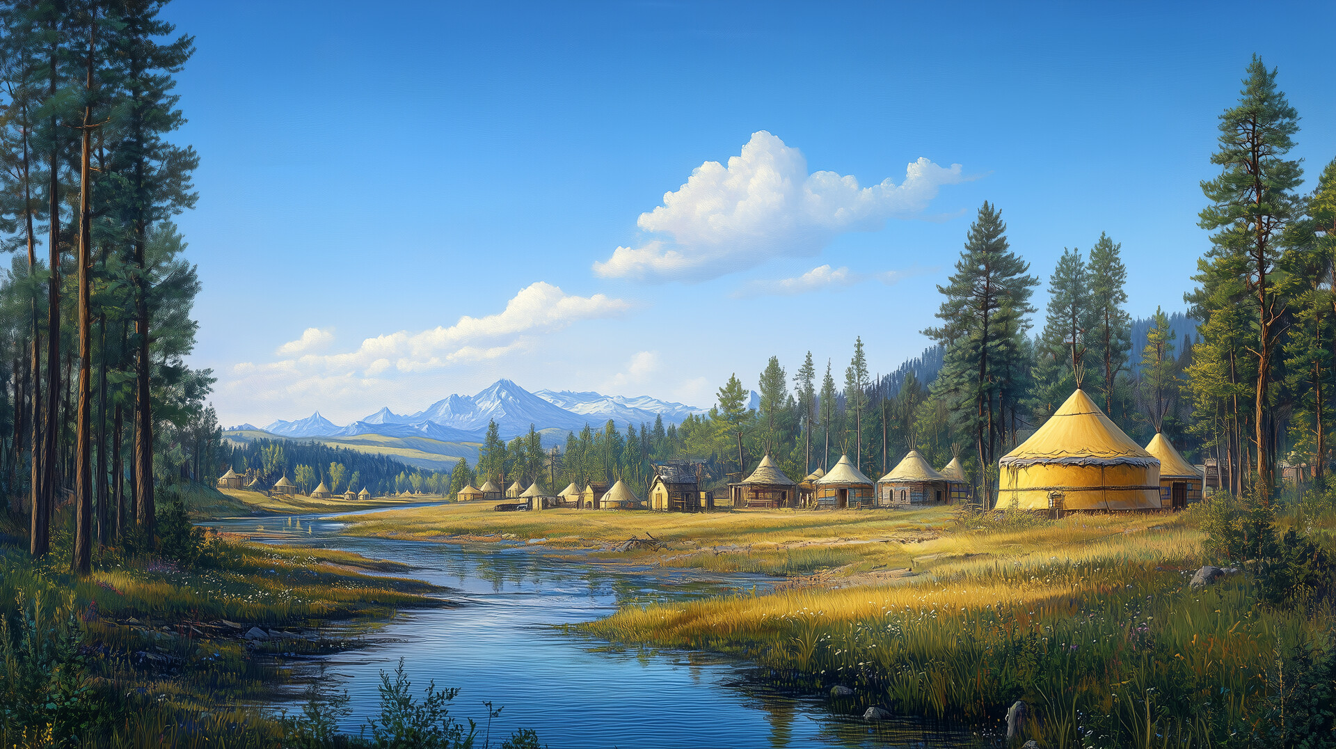 ArtStation - Ötüken: Ancient Capital of Xiongnu, Rouran and Göktürks