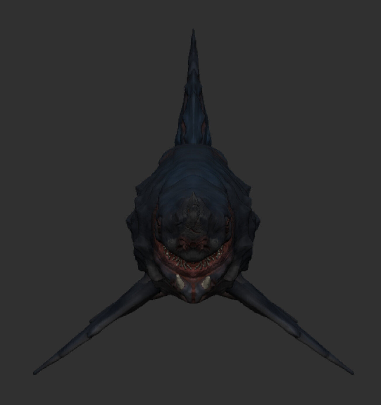 exploding shark head