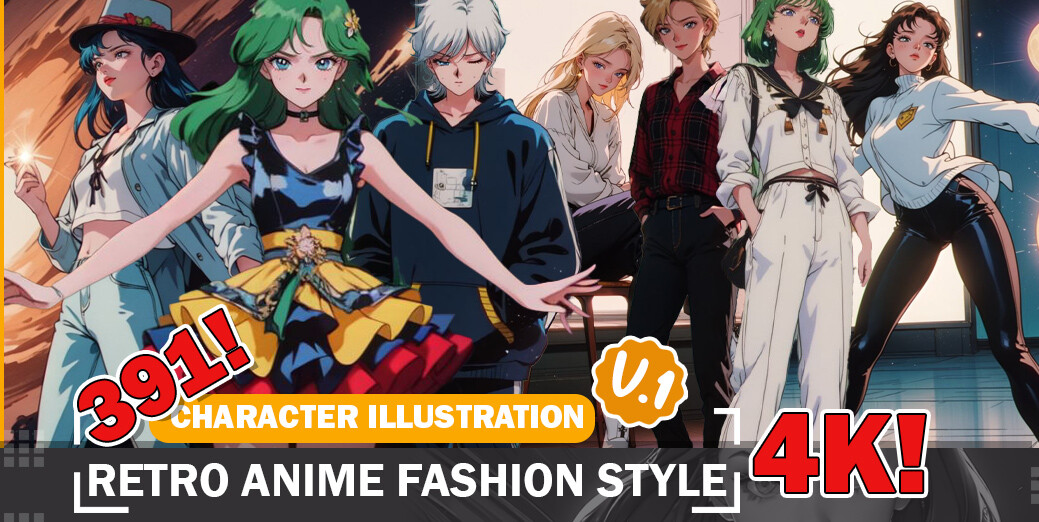 4K Anime Reference Art for Artists and Enthusiasts - 391 Anime Retro ...