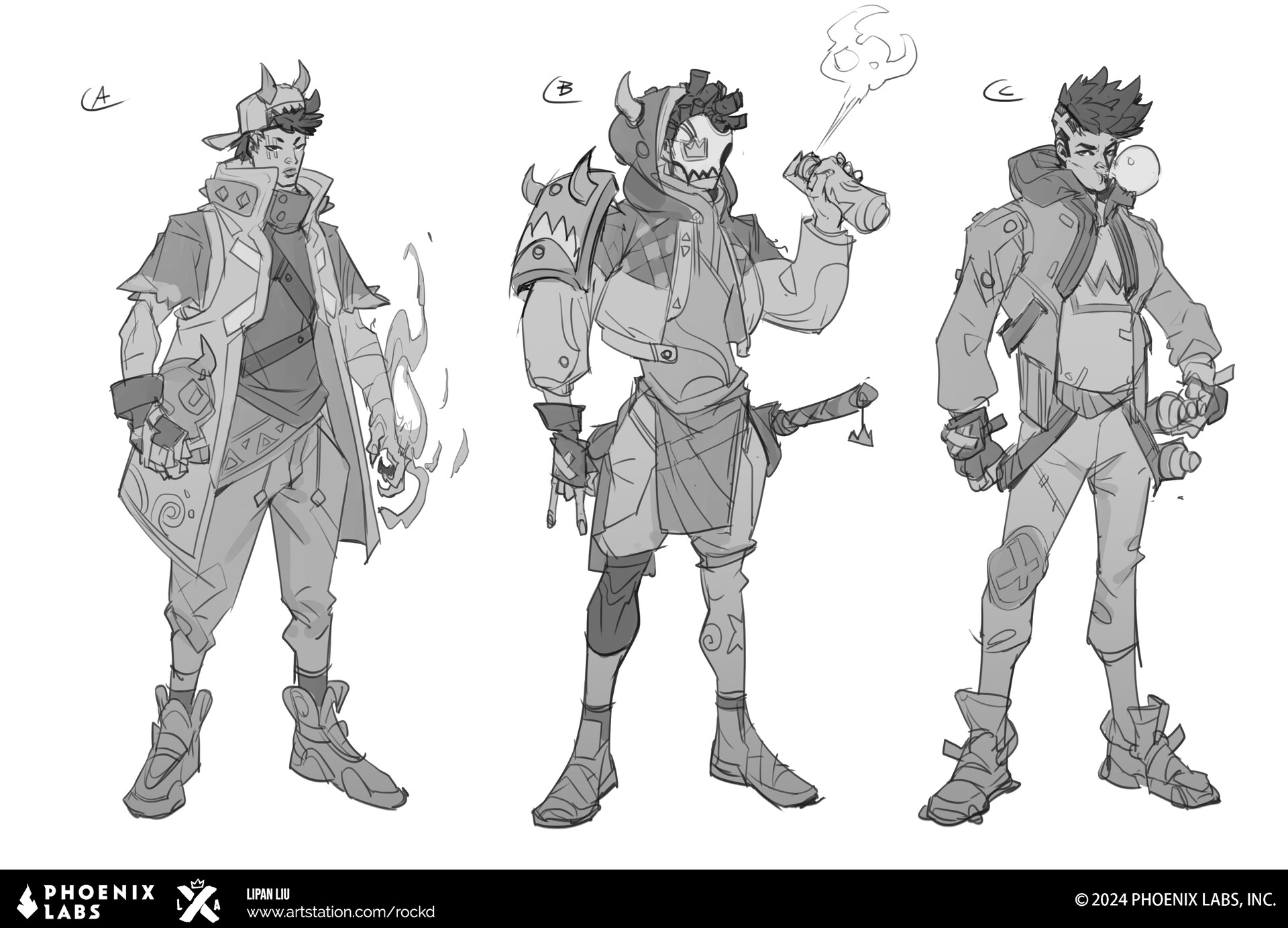 Rock D - Character explorations for Project LAX(Unreleased) -Vol 1