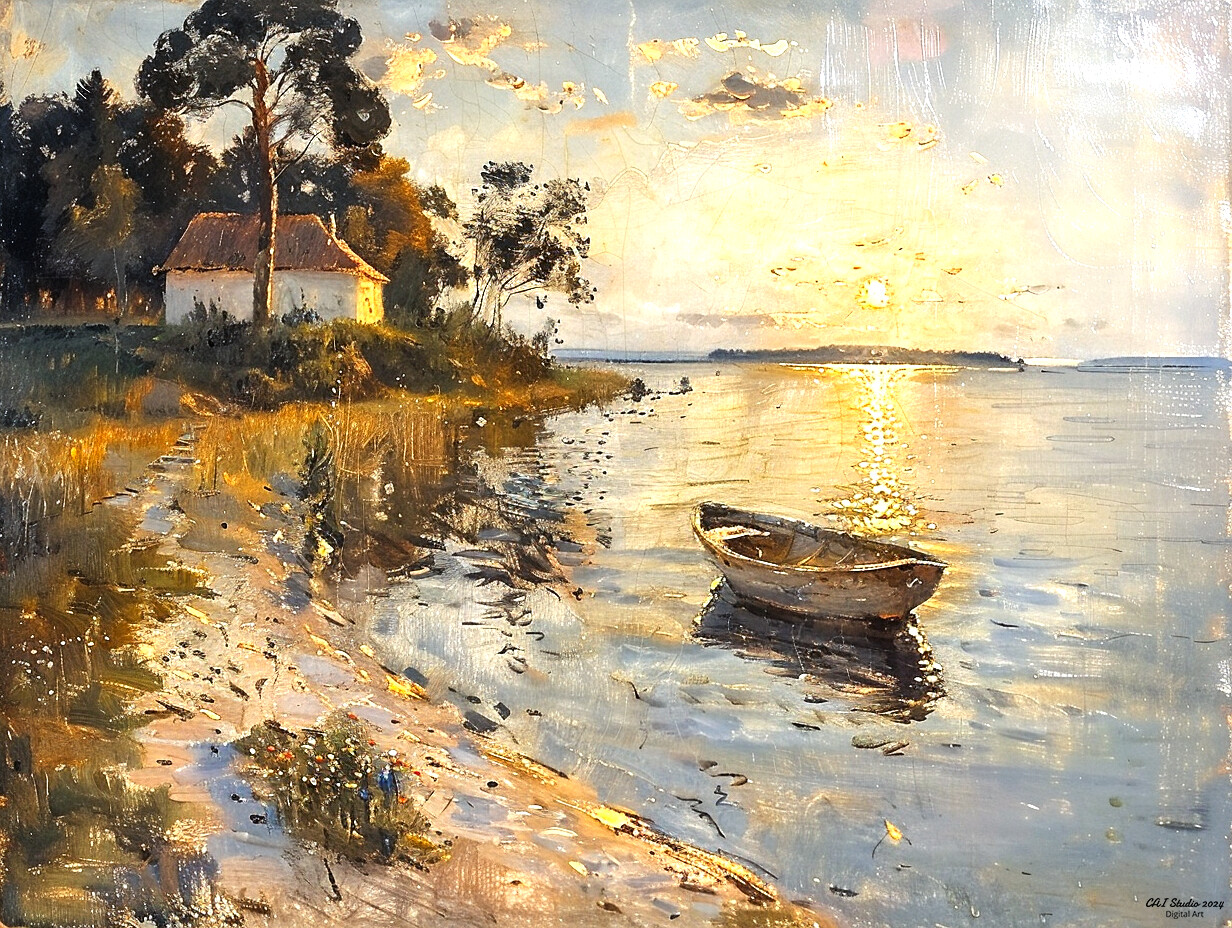 ArtStation - Summer by the lake