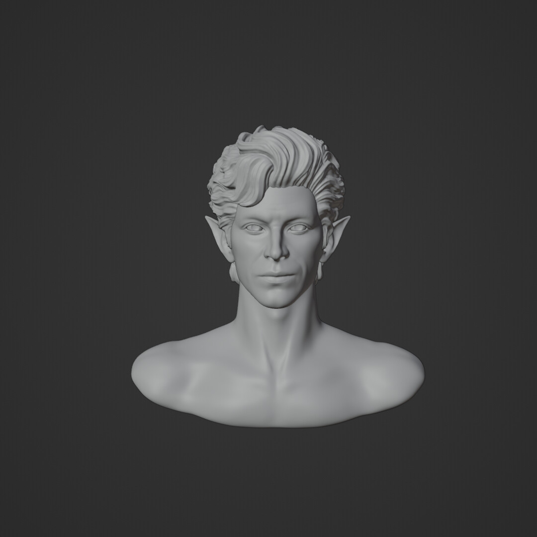 ArtStation - Astarion 3D head sculpt