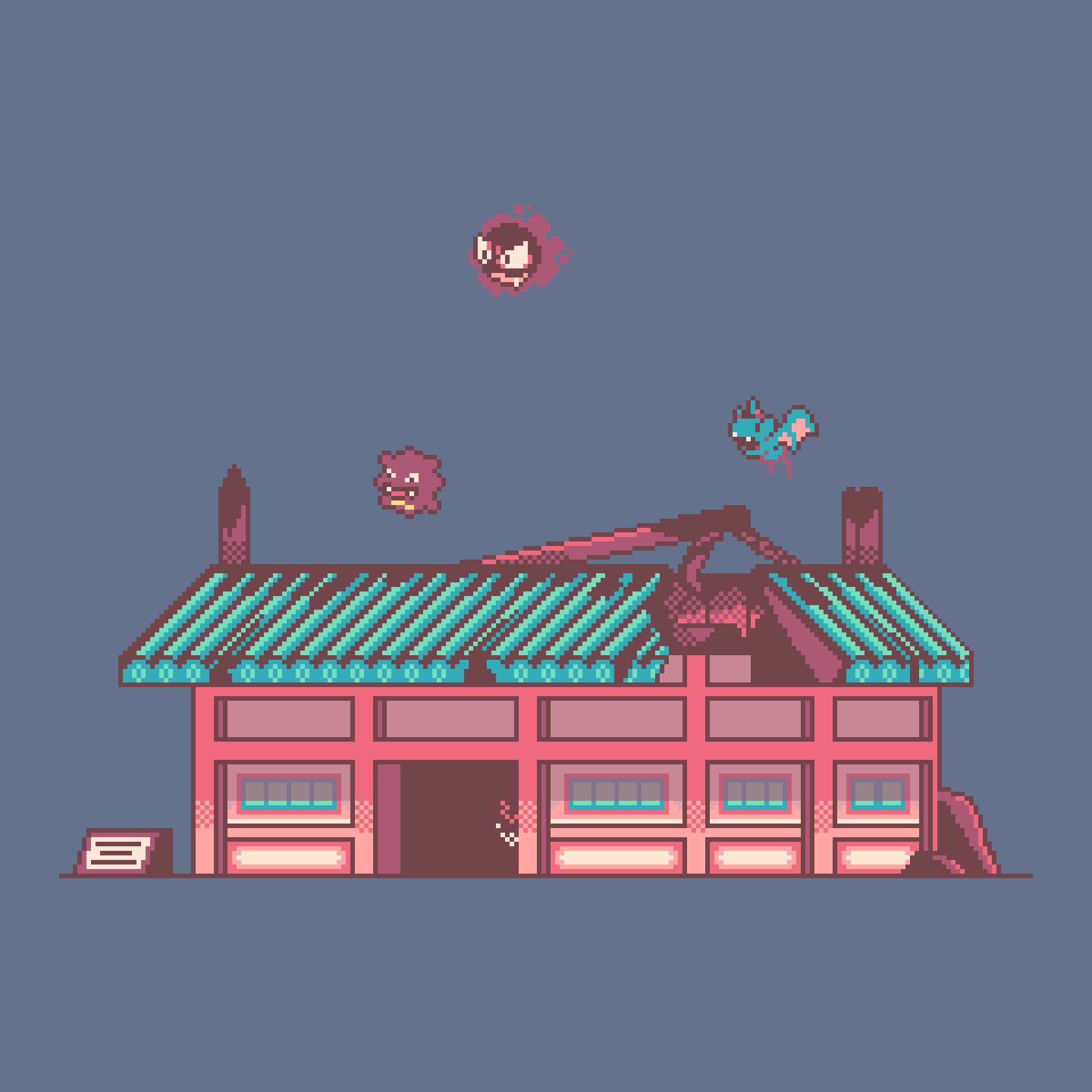 ArtStation - Burned Tower Pixel Art